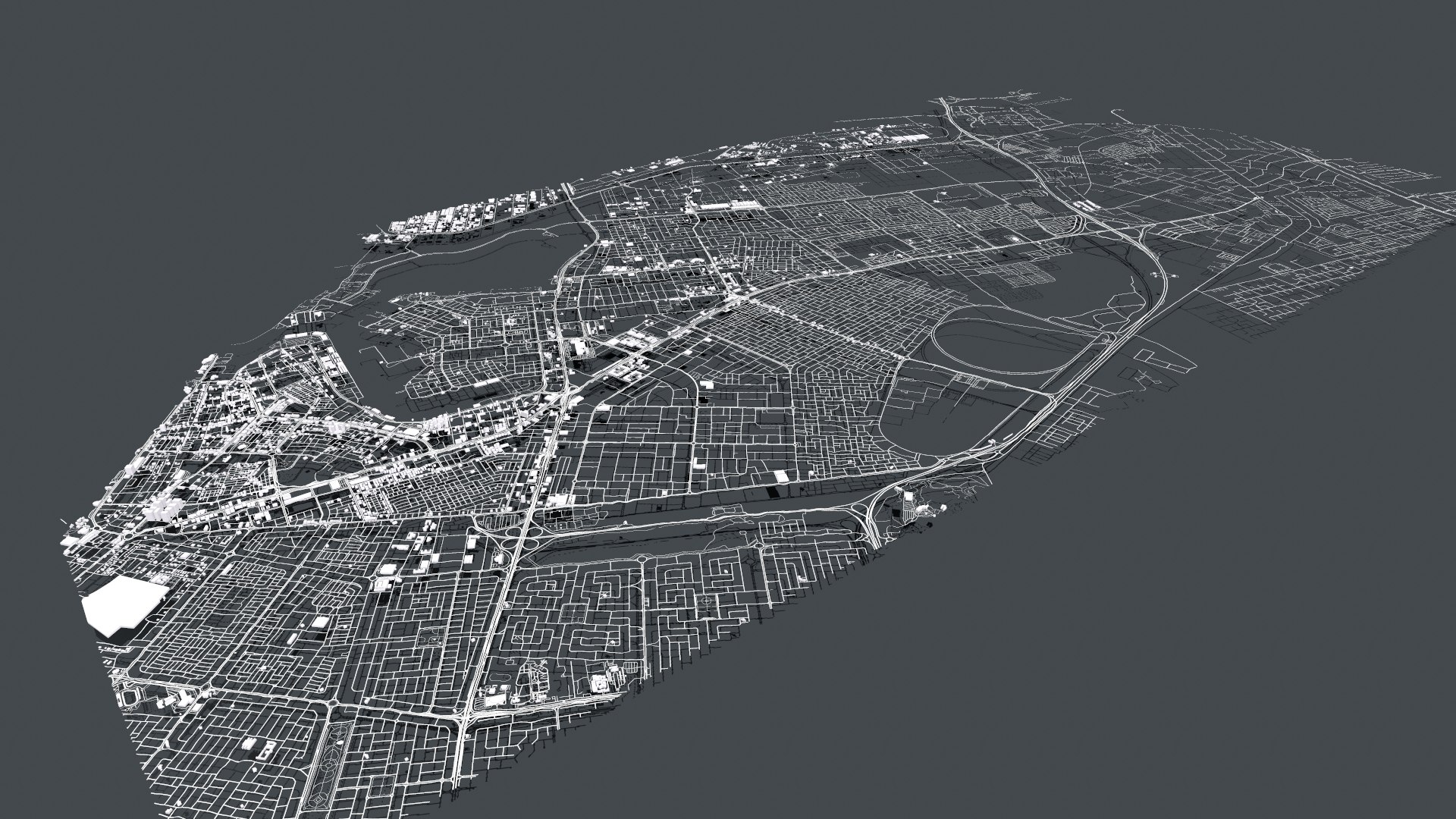 Cityscape Abu Dhabi United Arab Emirates 3D Model - TurboSquid 1796902