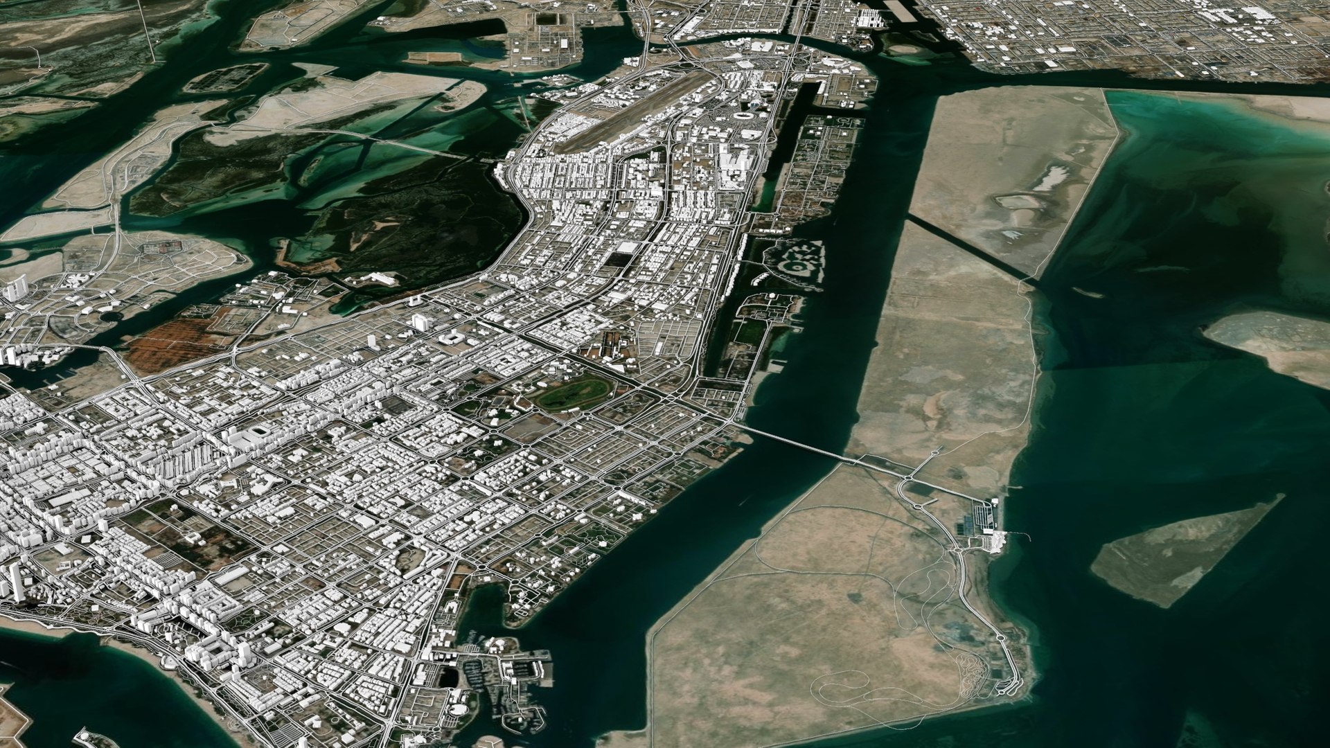 Cityscape Abu Dhabi United Arab Emirates 3D Model - TurboSquid 1796902
