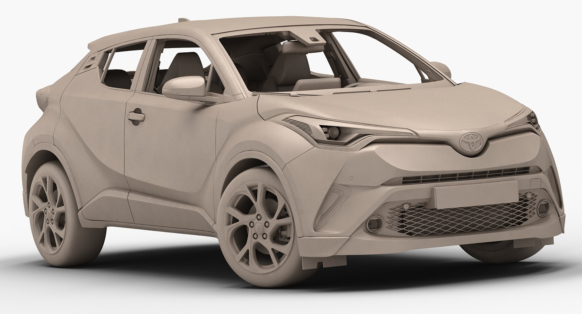 2017 toyota c-hr 3D model | 1147628 | TurboSquid