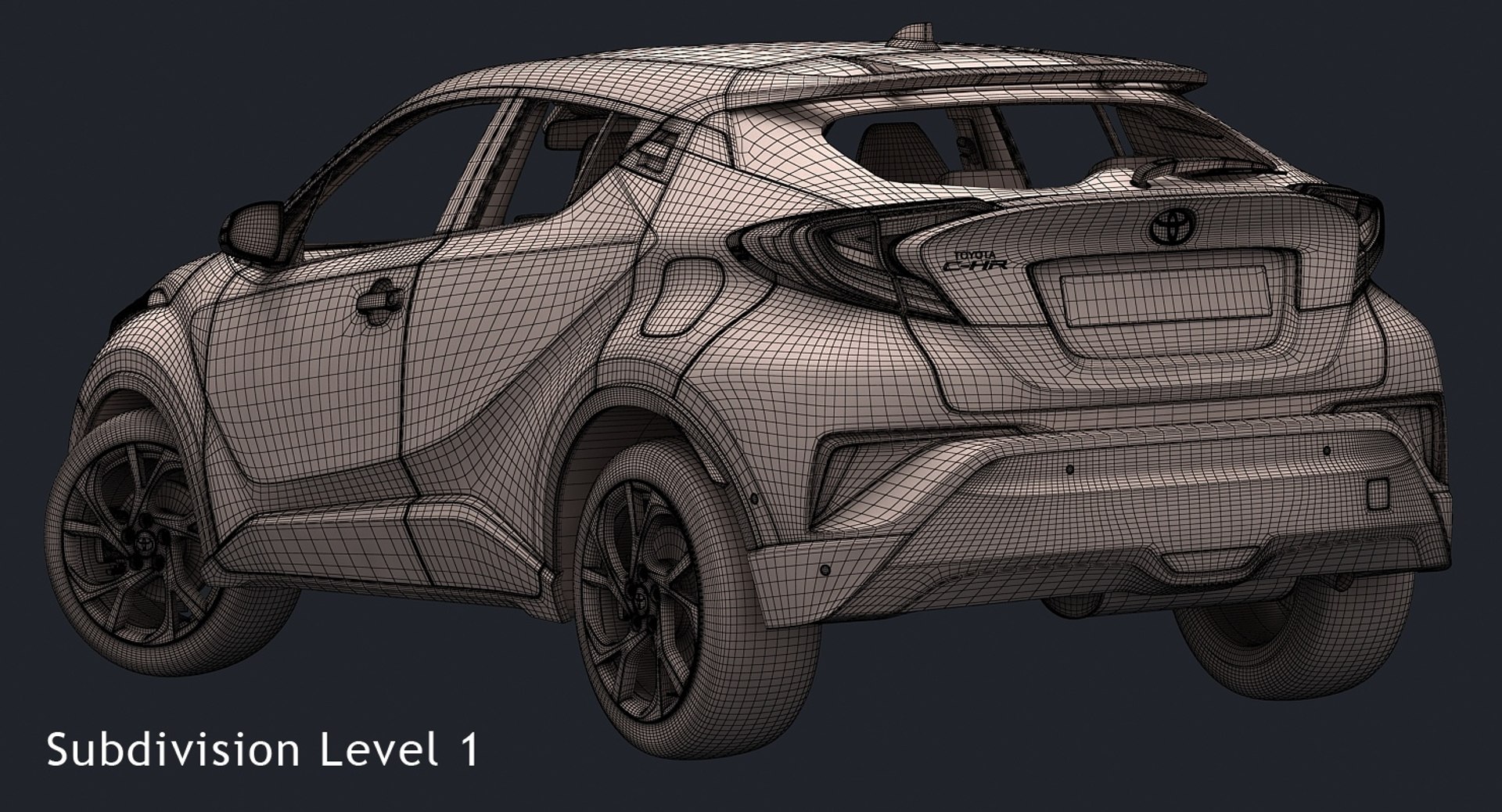 2017 toyota c-hr 3D model | 1147628 | TurboSquid