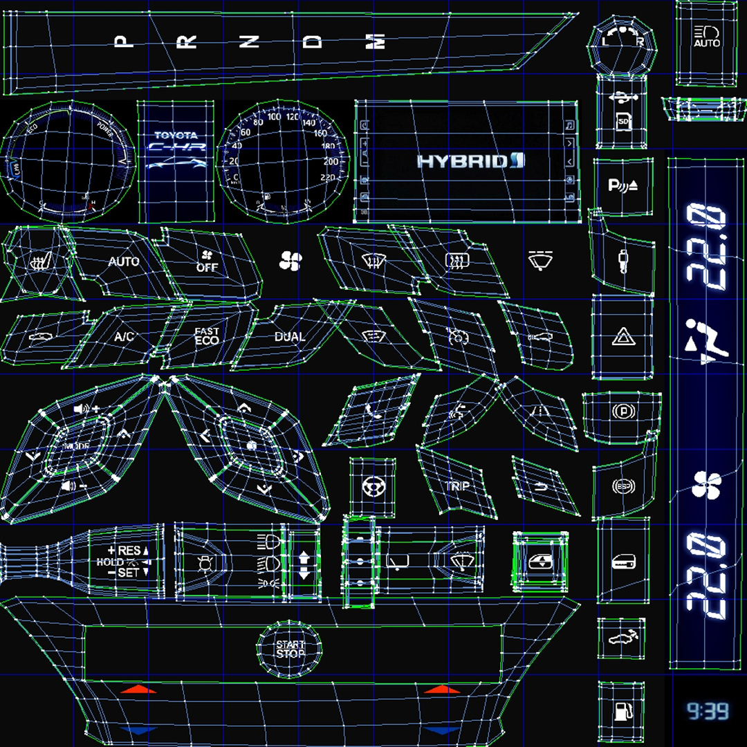 2017 toyota c-hr 3D model | 1147628 | TurboSquid