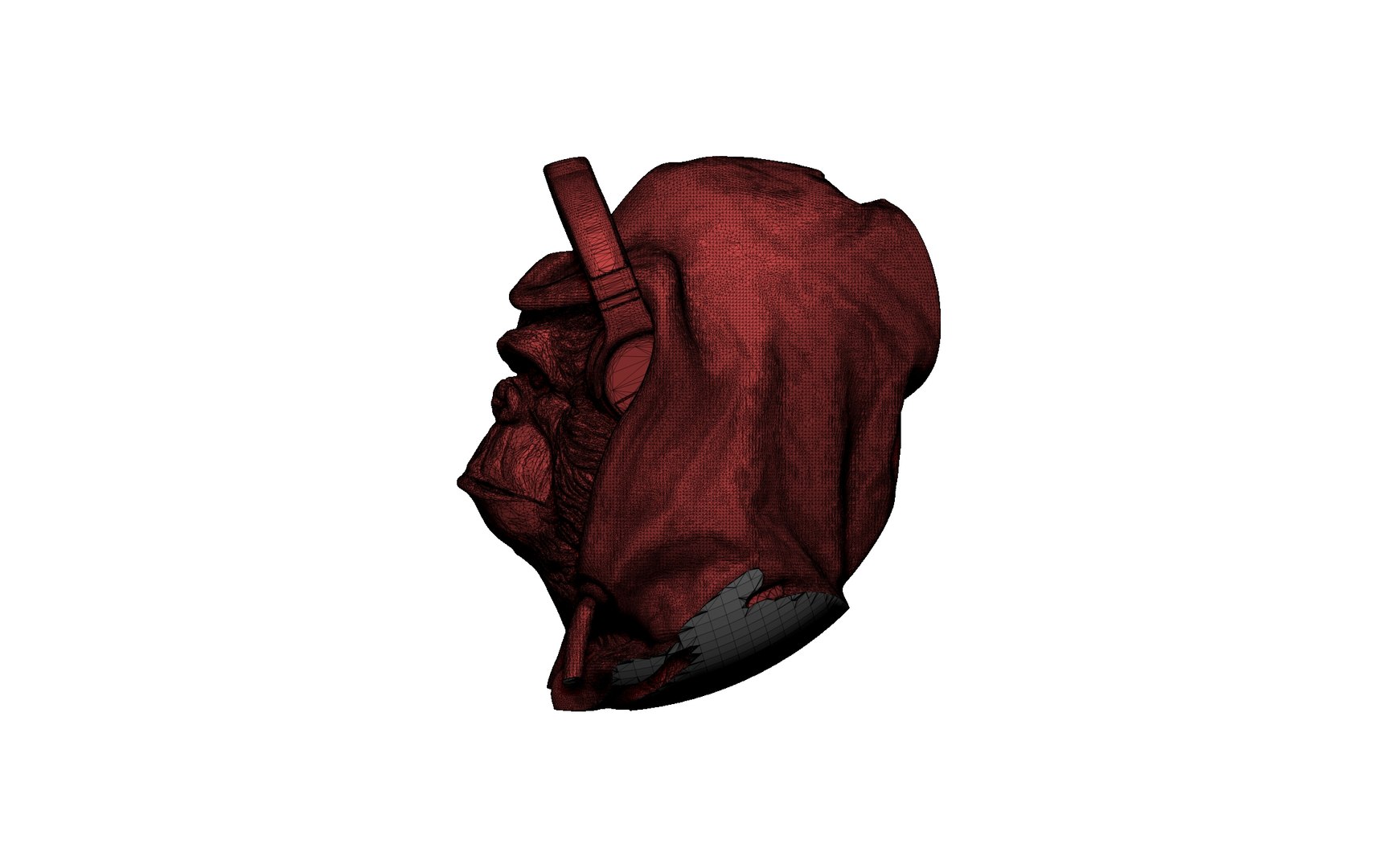 3D Gorilla Statue Hood Monkey Model - TurboSquid 2248037