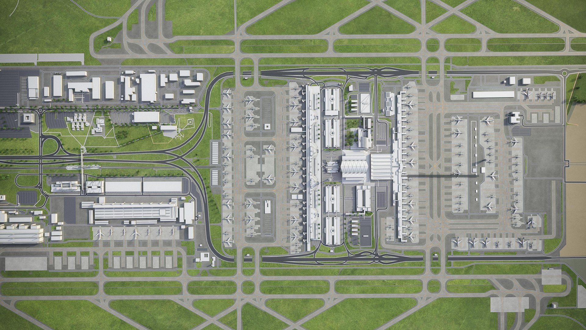 3D Munich International Airport - - TurboSquid 1483450