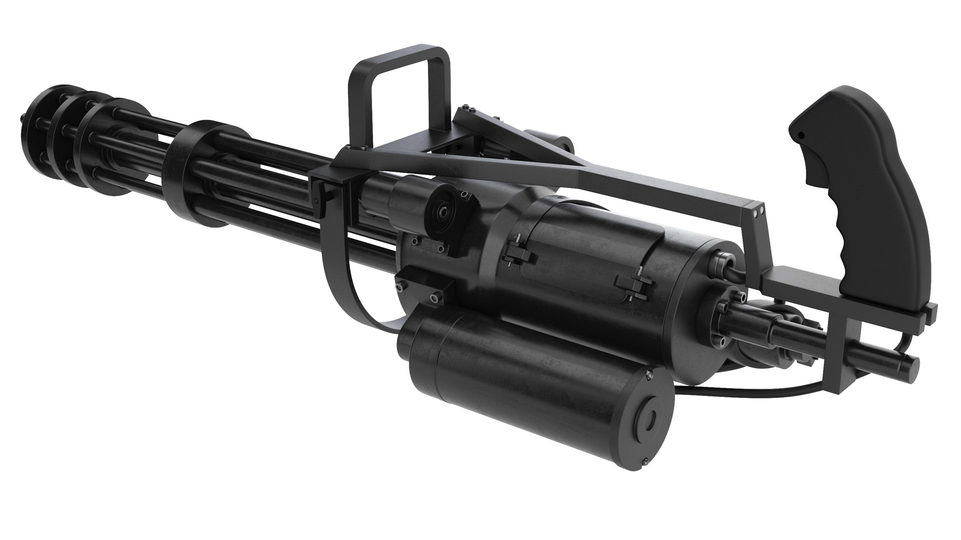 Minigun 3D model - TurboSquid 1925250