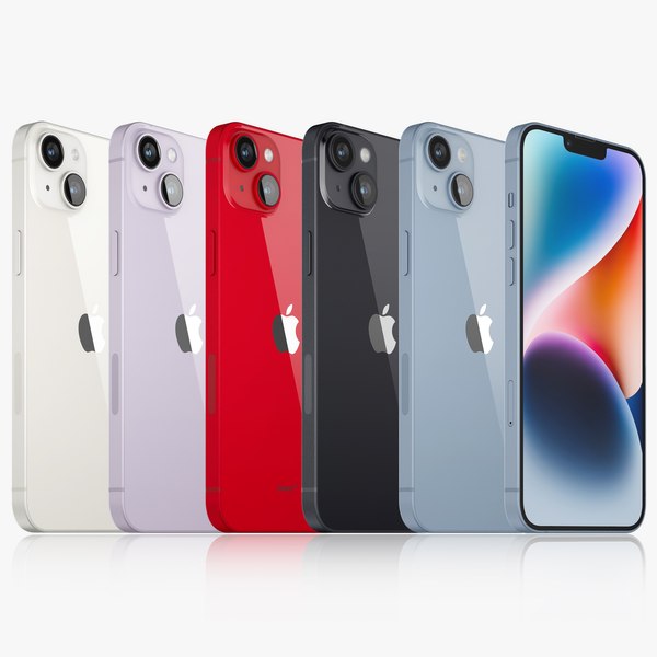 3D Apple iPhone 14 Plus all colors model - TurboSquid 1986342