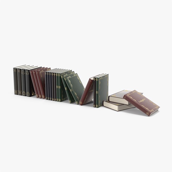 3D vintage books model - TurboSquid 1487027
