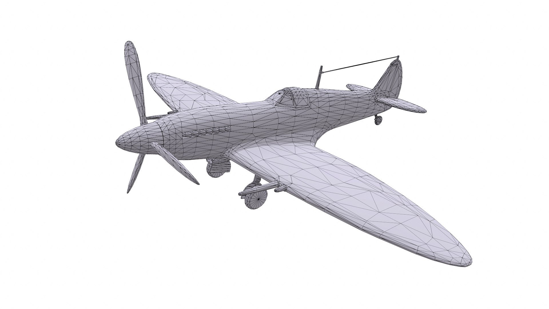 3D spitfire fighter plane - TurboSquid 1642377