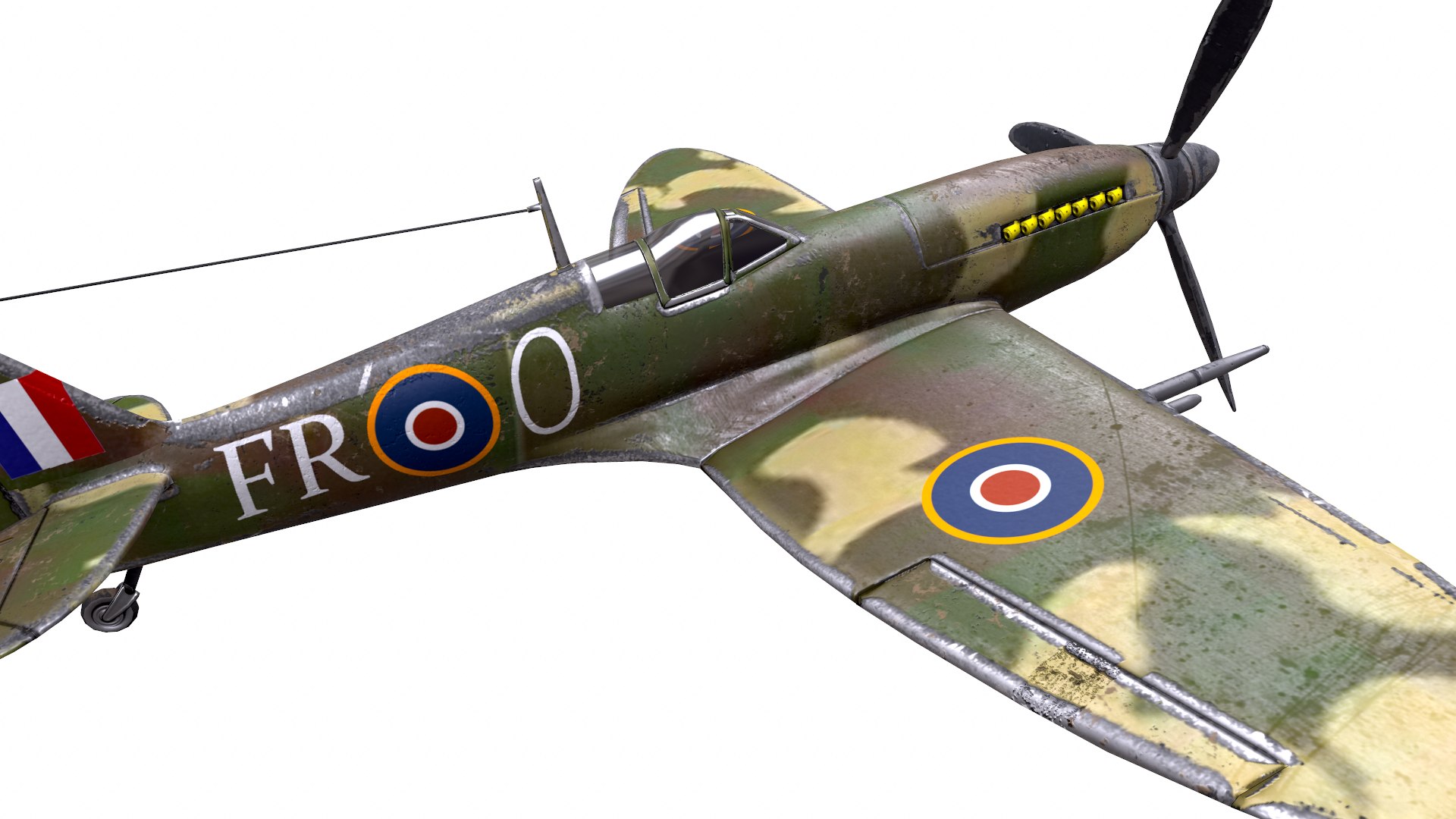 3D spitfire fighter plane - TurboSquid 1642377