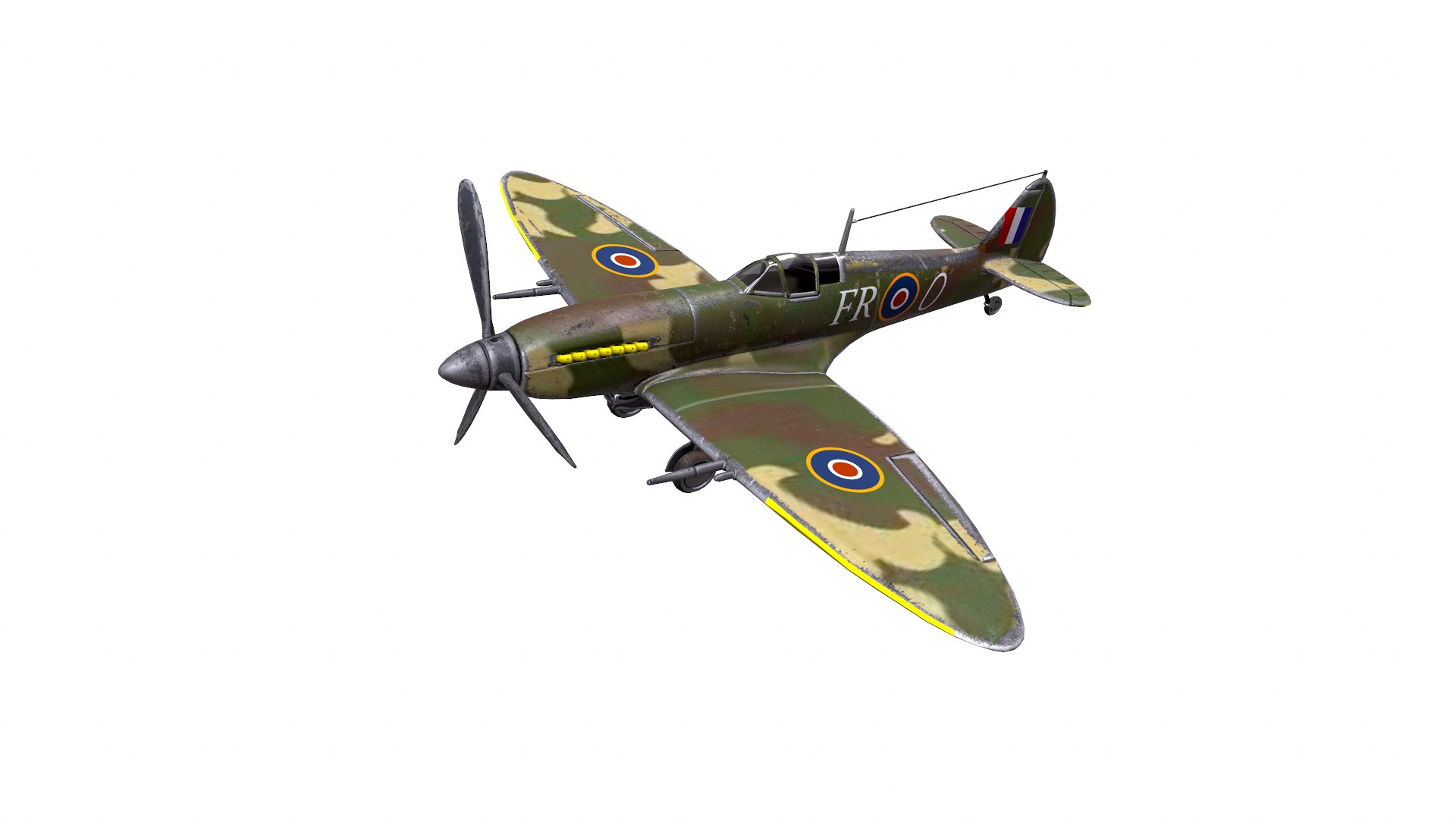 3D spitfire fighter plane - TurboSquid 1642377