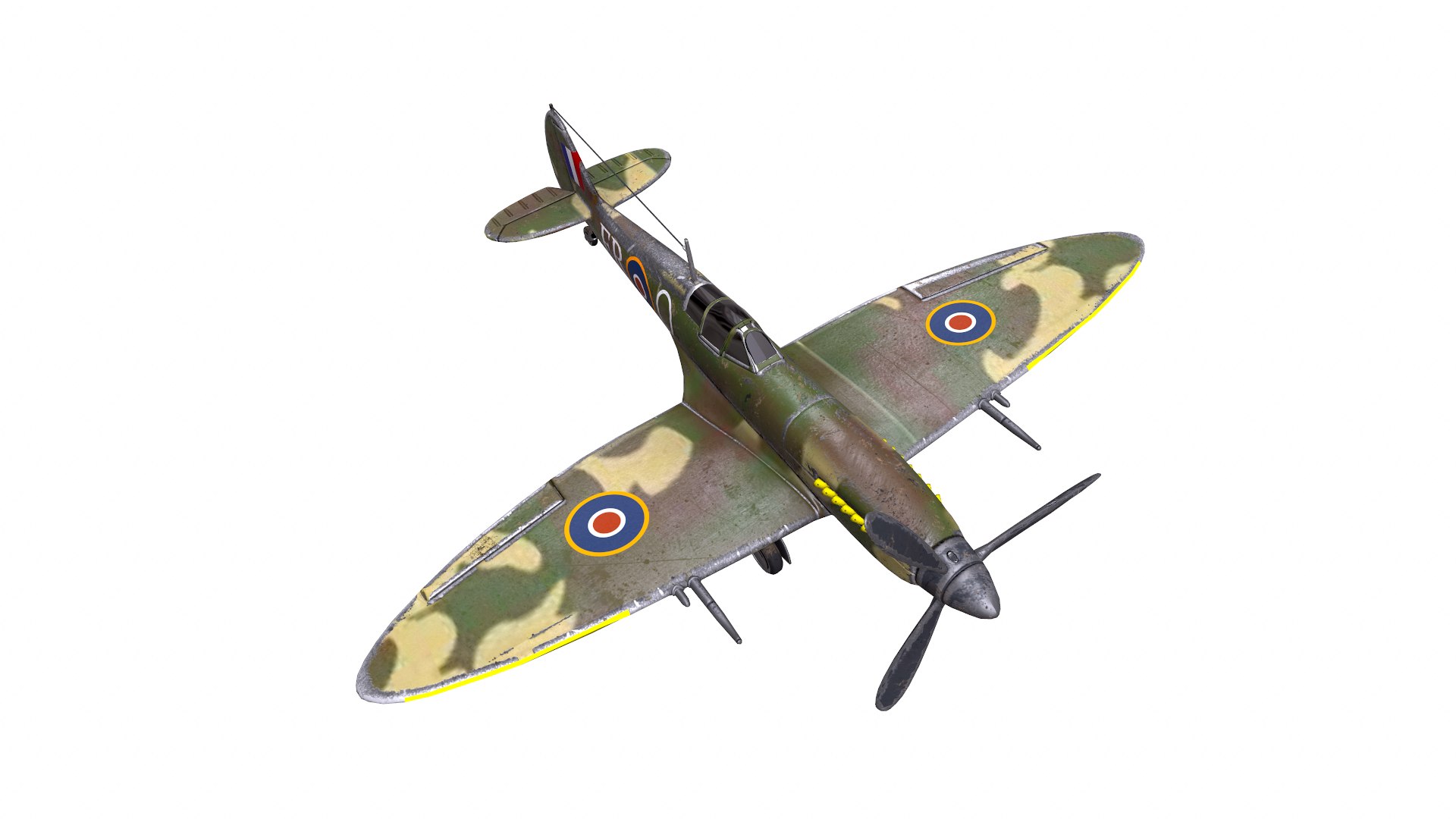 3D spitfire fighter plane - TurboSquid 1642377