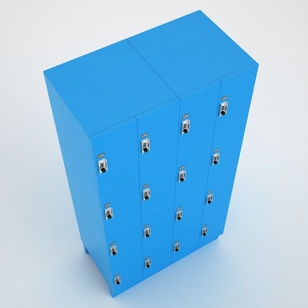 Commercial lockers lock 3D model - TurboSquid 1436815