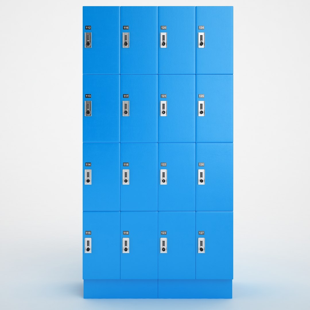 Commercial lockers lock 3D model - TurboSquid 1436815