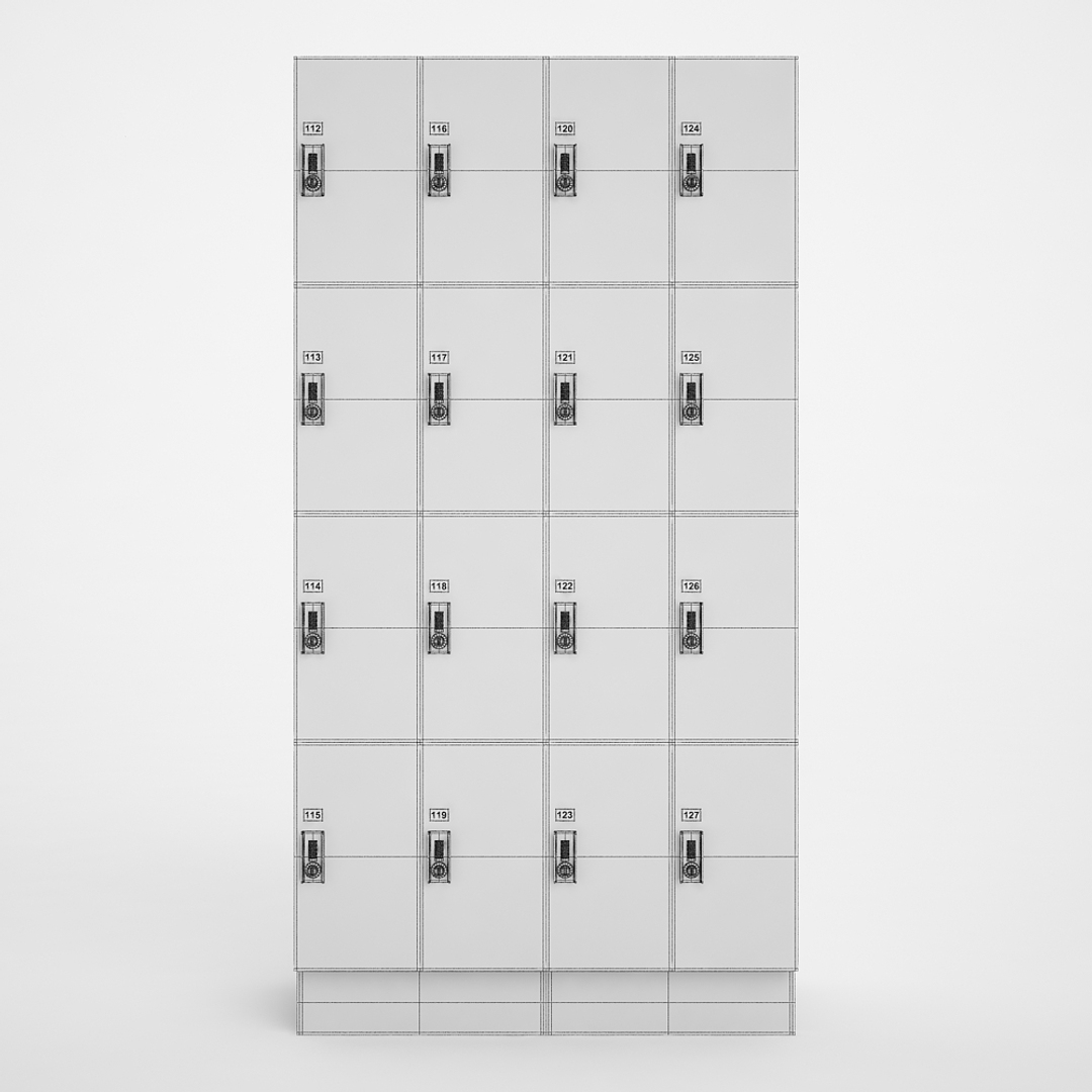 Commercial lockers lock 3D model - TurboSquid 1436815
