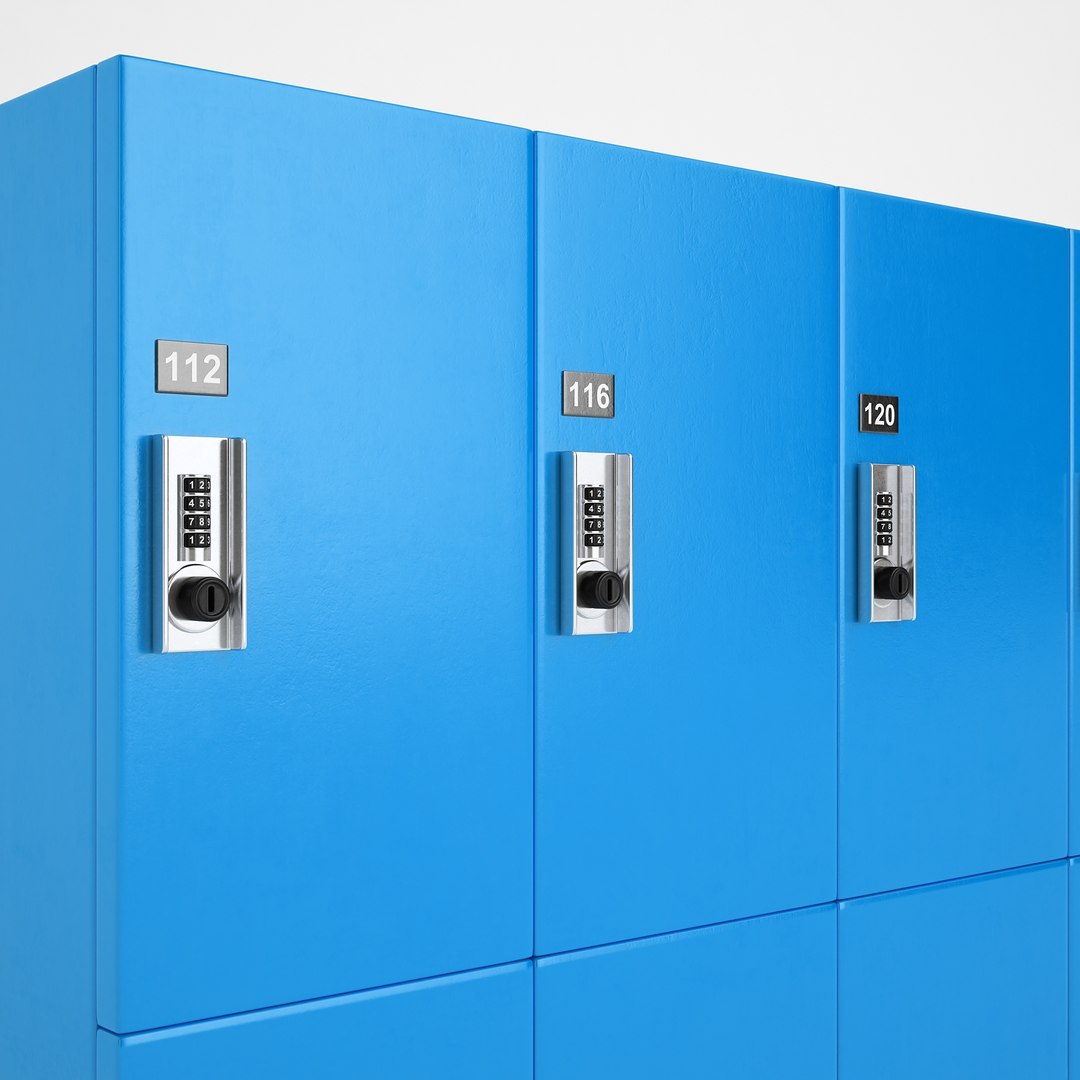 Commercial lockers lock 3D model - TurboSquid 1436815