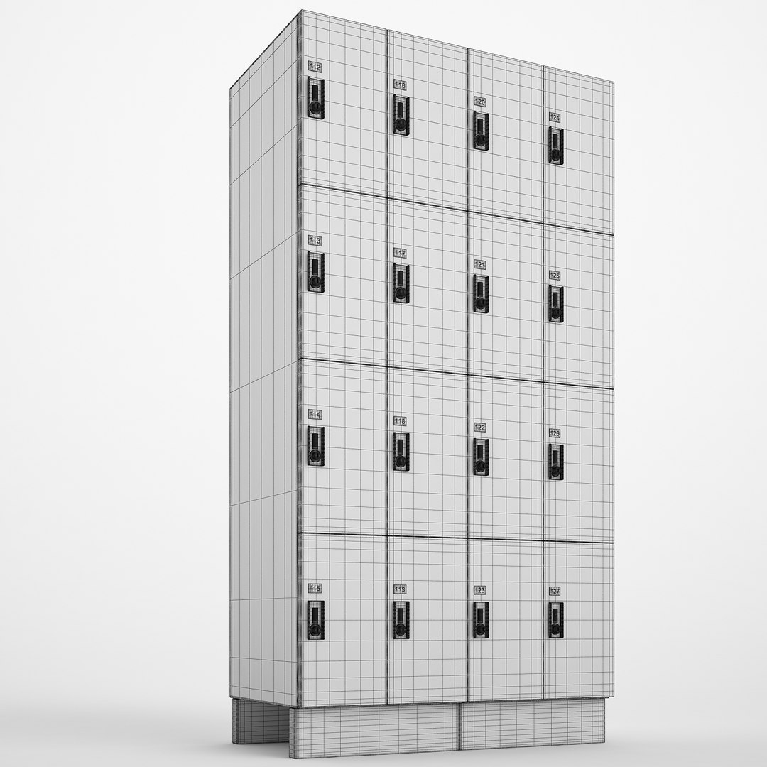 Commercial lockers lock 3D model - TurboSquid 1436815