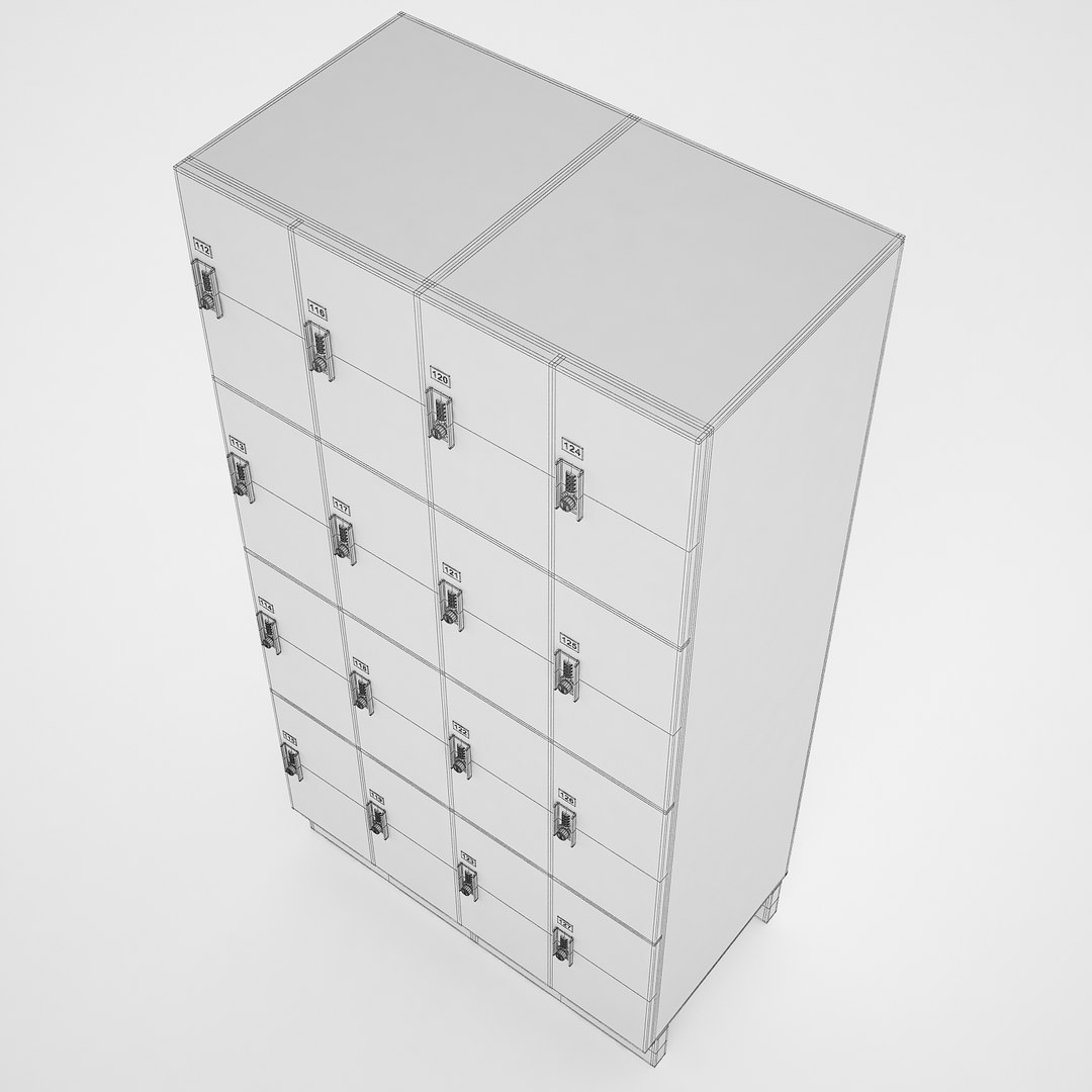 Commercial lockers lock 3D model - TurboSquid 1436815