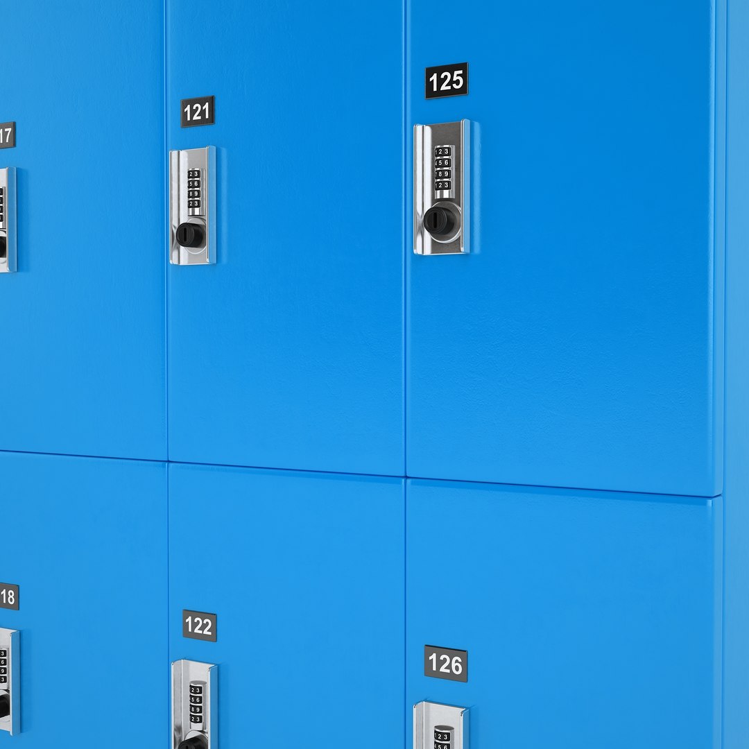 Commercial lockers lock 3D model - TurboSquid 1436815