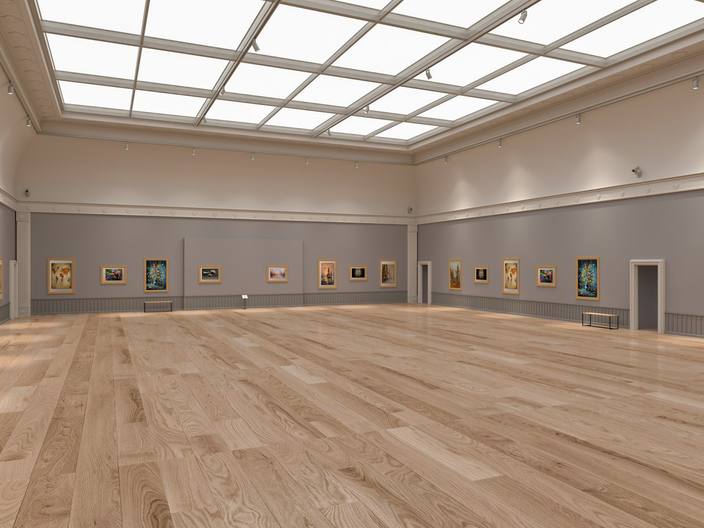 3D Art Gallery Exhibition 3 Model - TurboSquid 2141929