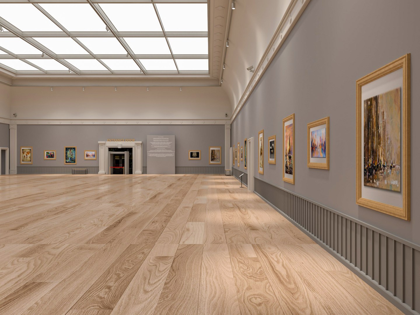 3D Art Gallery Exhibition 3 Model - TurboSquid 2141929