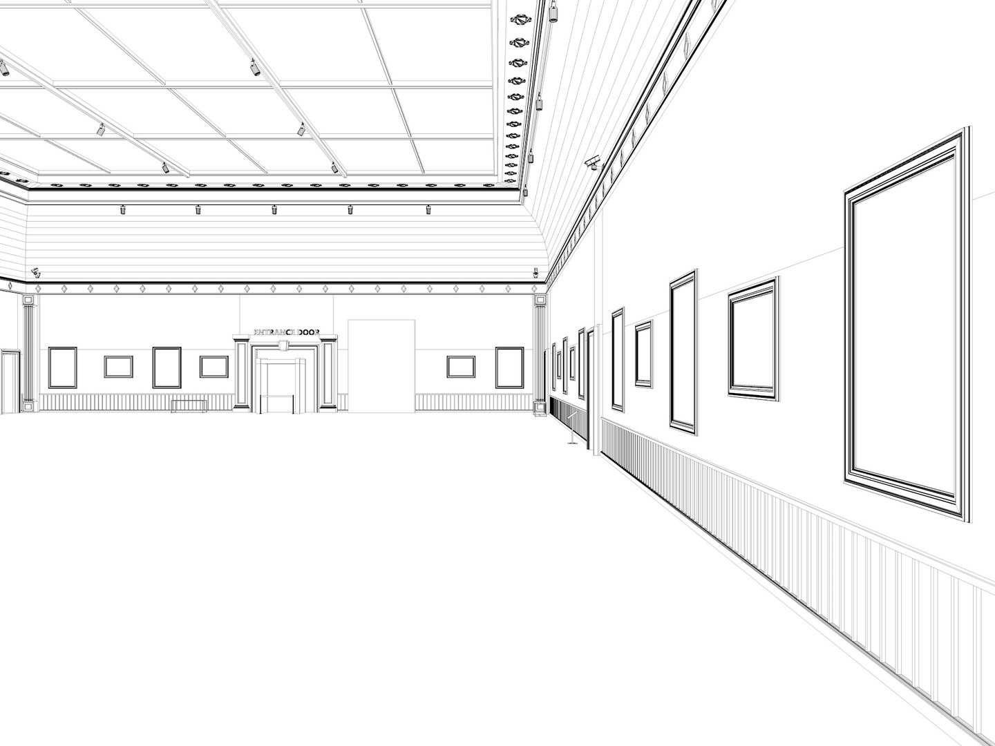 3D Art Gallery Exhibition 3 Model - TurboSquid 2141929