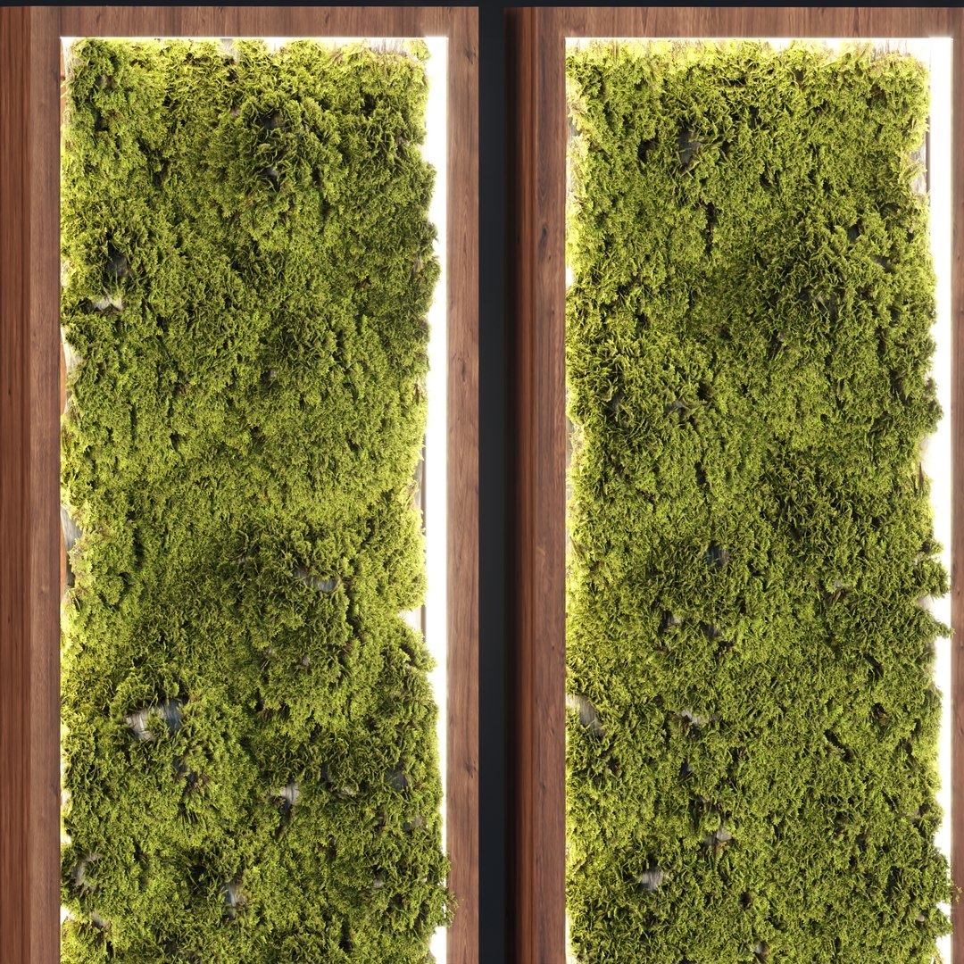 3D Architectural Vertical Green Wall Vol 293 Model - TurboSquid 2387917
