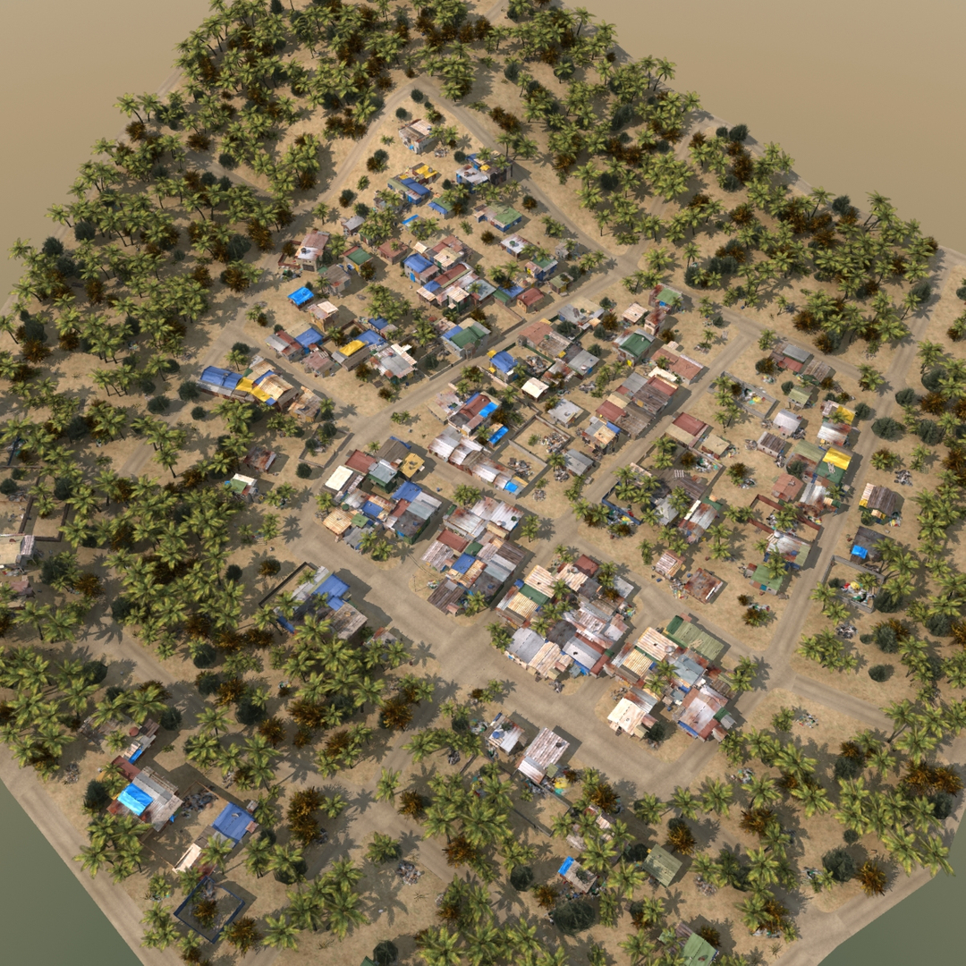 3d shanty town