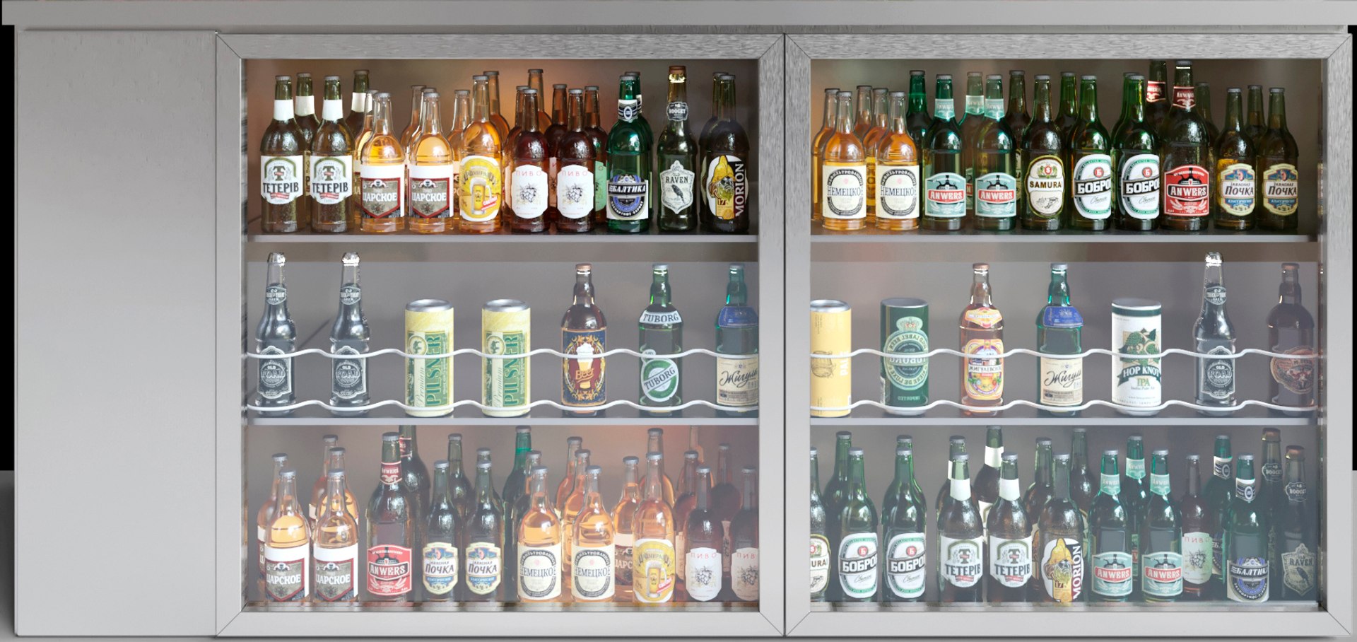 3D Alcohol Showcase Model - TurboSquid 1534263