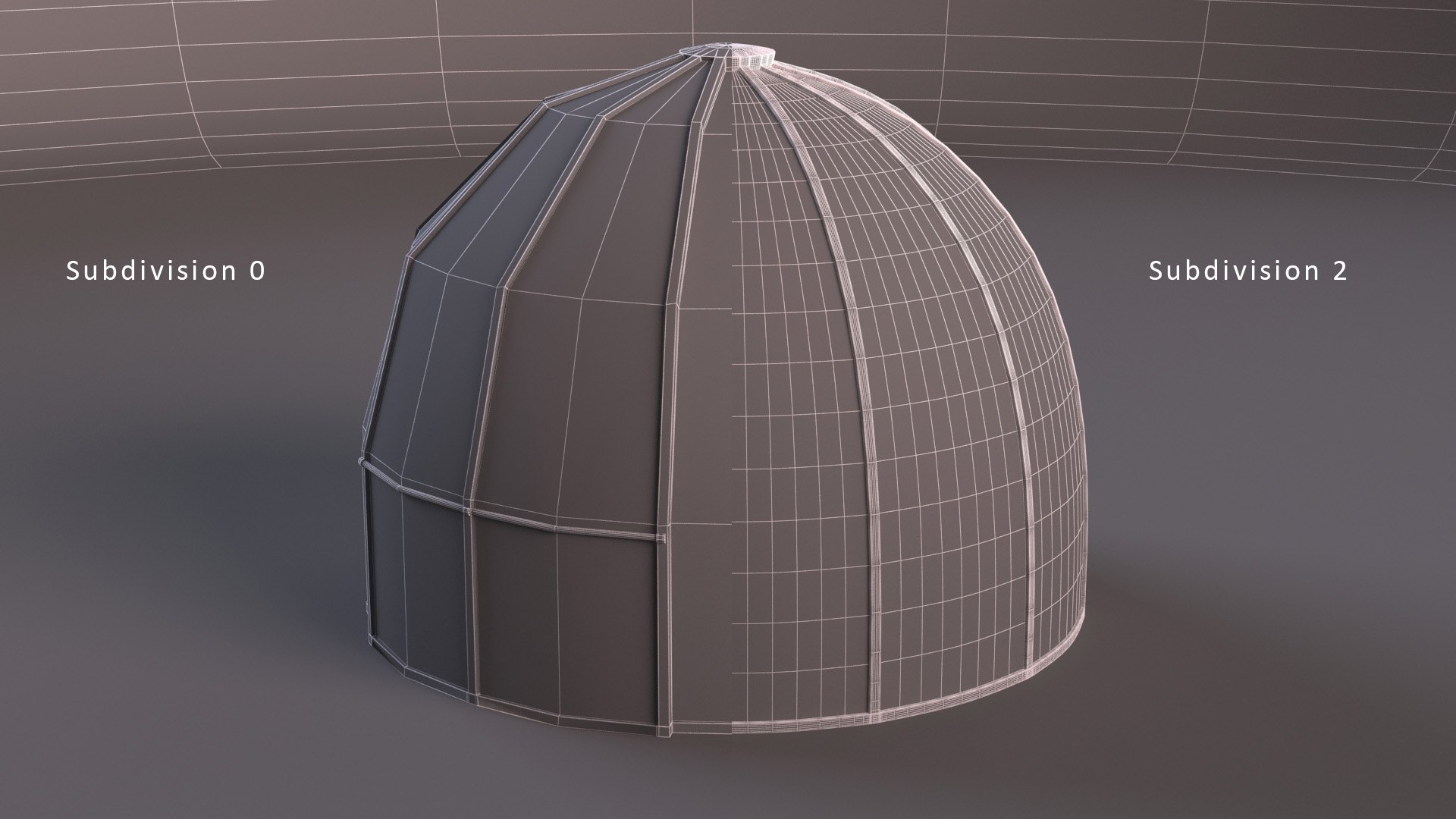 Segmental Dome House 3D Model - TurboSquid 1788338