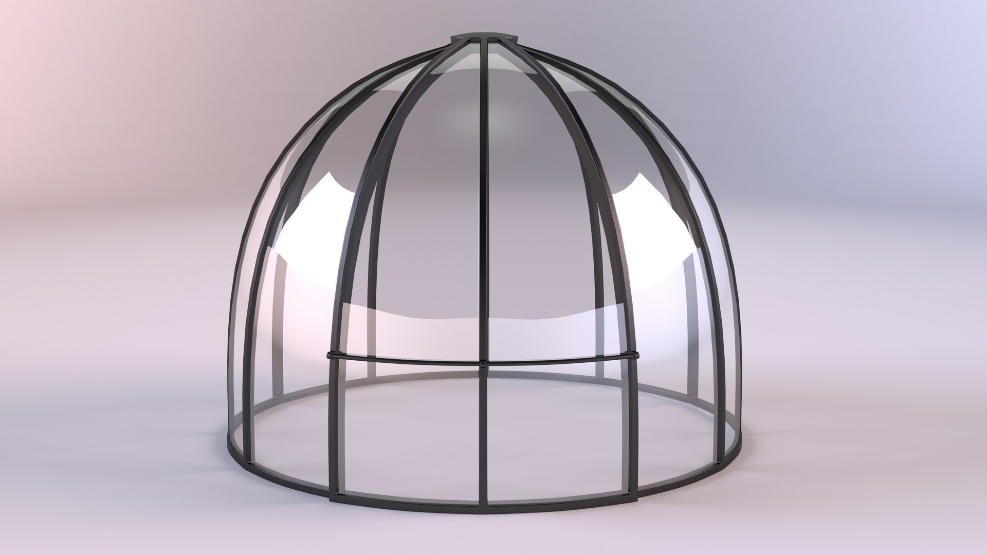 Segmental Dome House 3D Model - TurboSquid 1788338