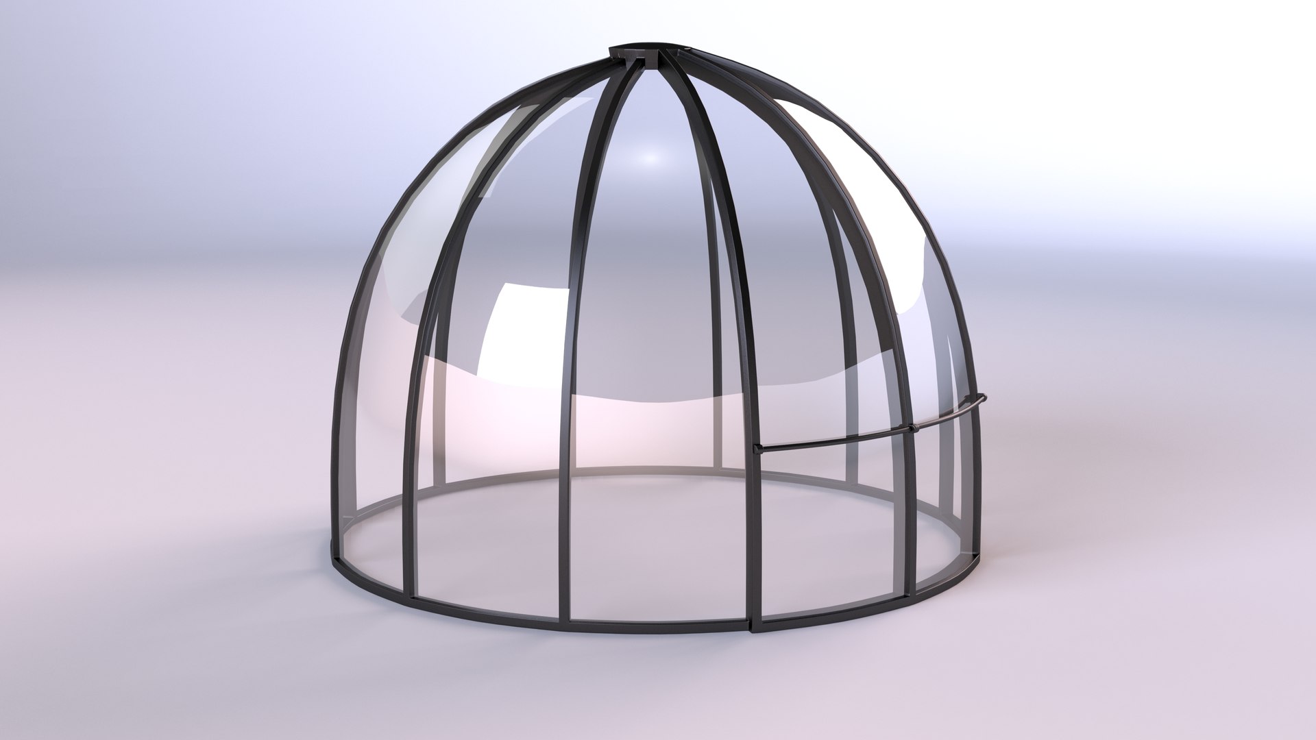 Segmental Dome House 3D Model - TurboSquid 1788338
