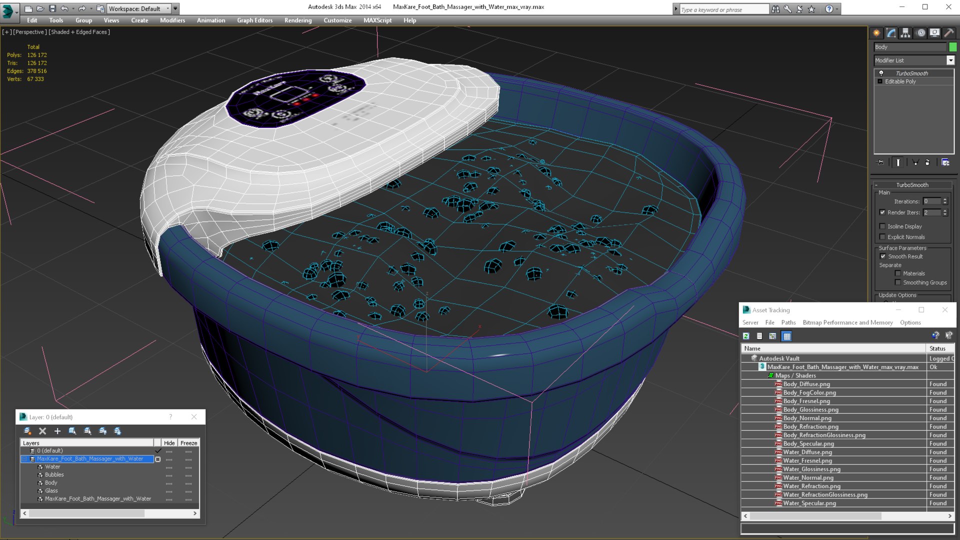 3D MaxKare Foot Bath Massager With Water Model - TurboSquid 1770122
