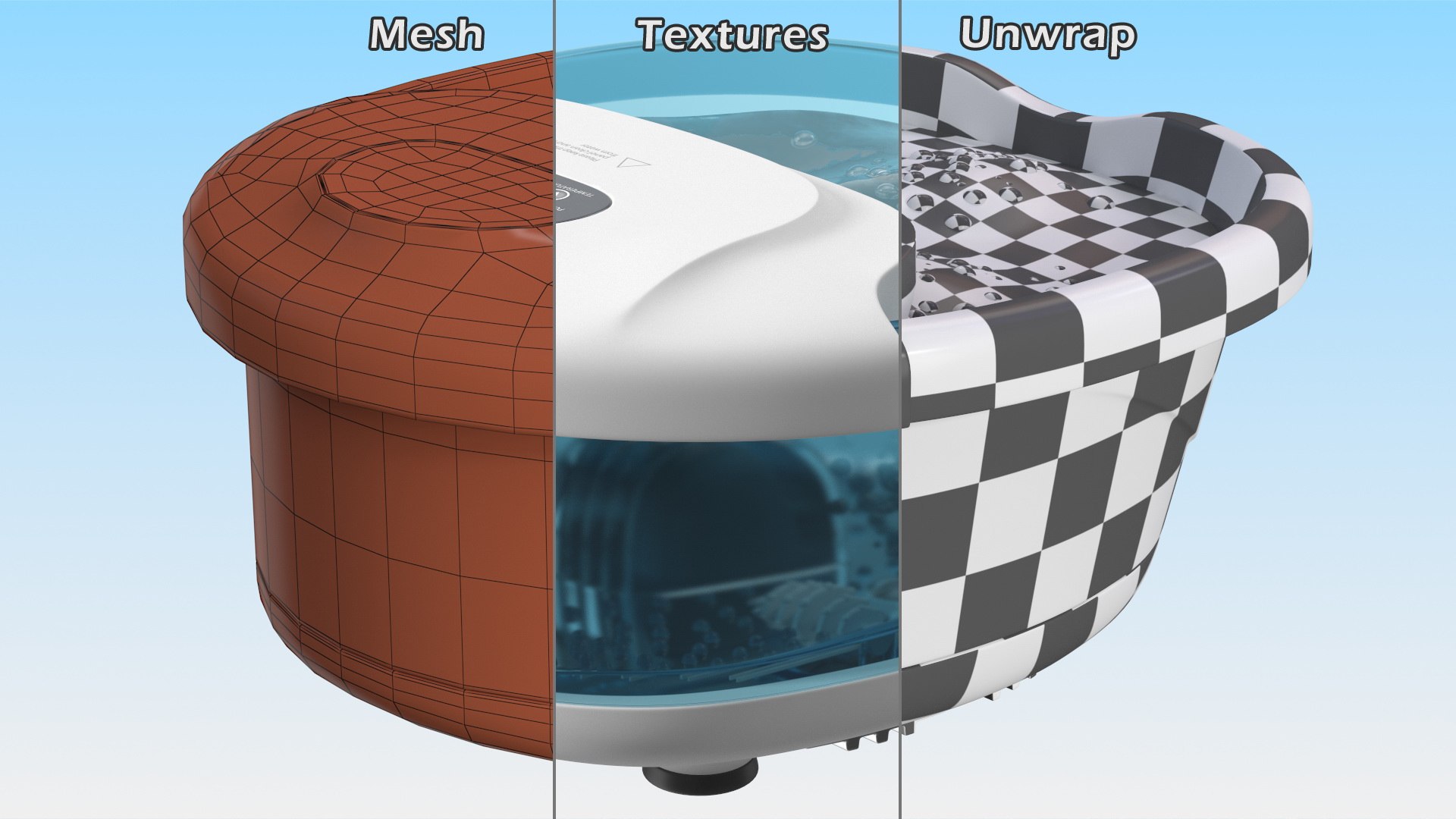 3D MaxKare Foot Bath Massager With Water Model - TurboSquid 1770122