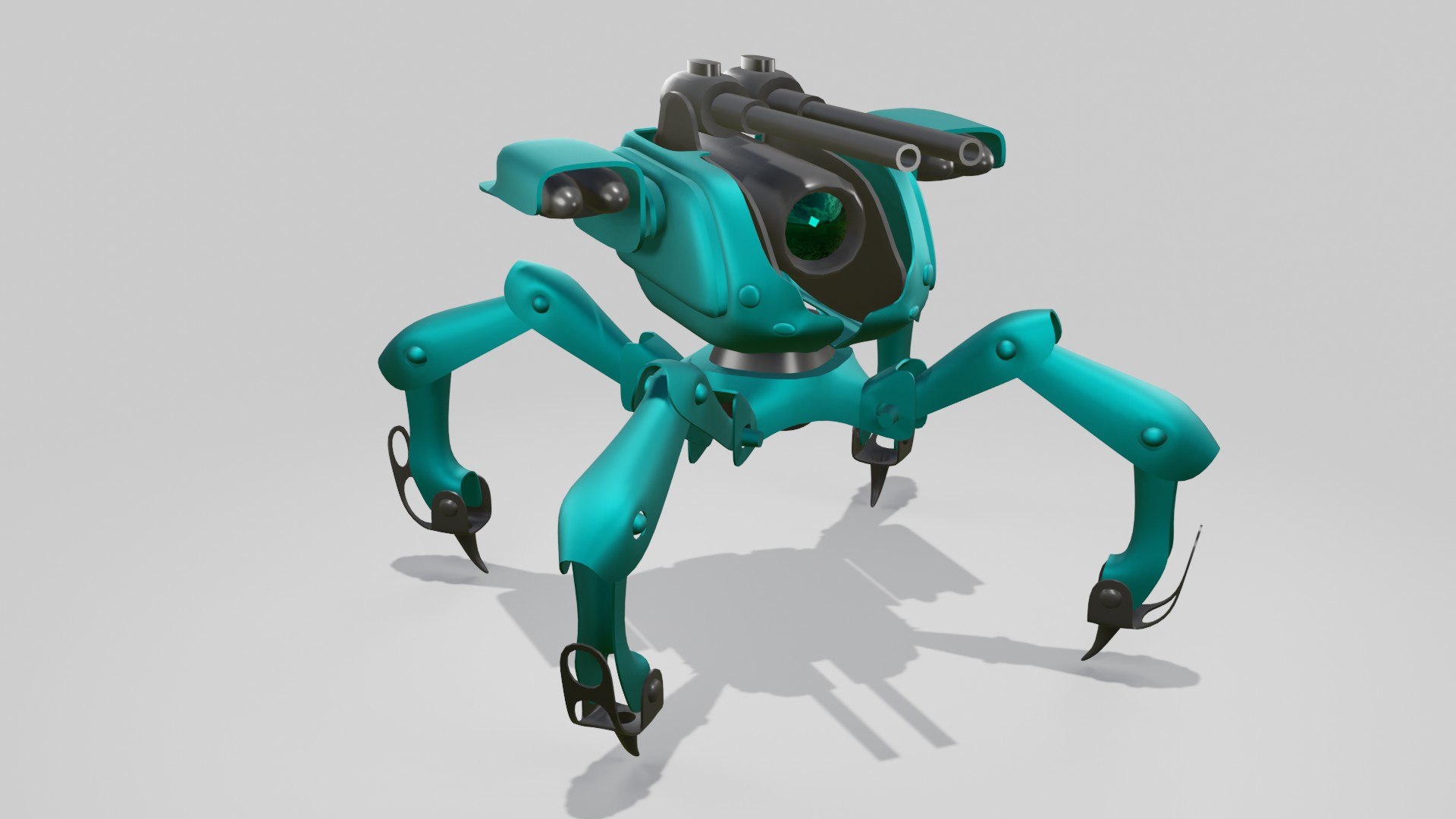 3D Epic Mecha Spider blue2 - TurboSquid 2043312