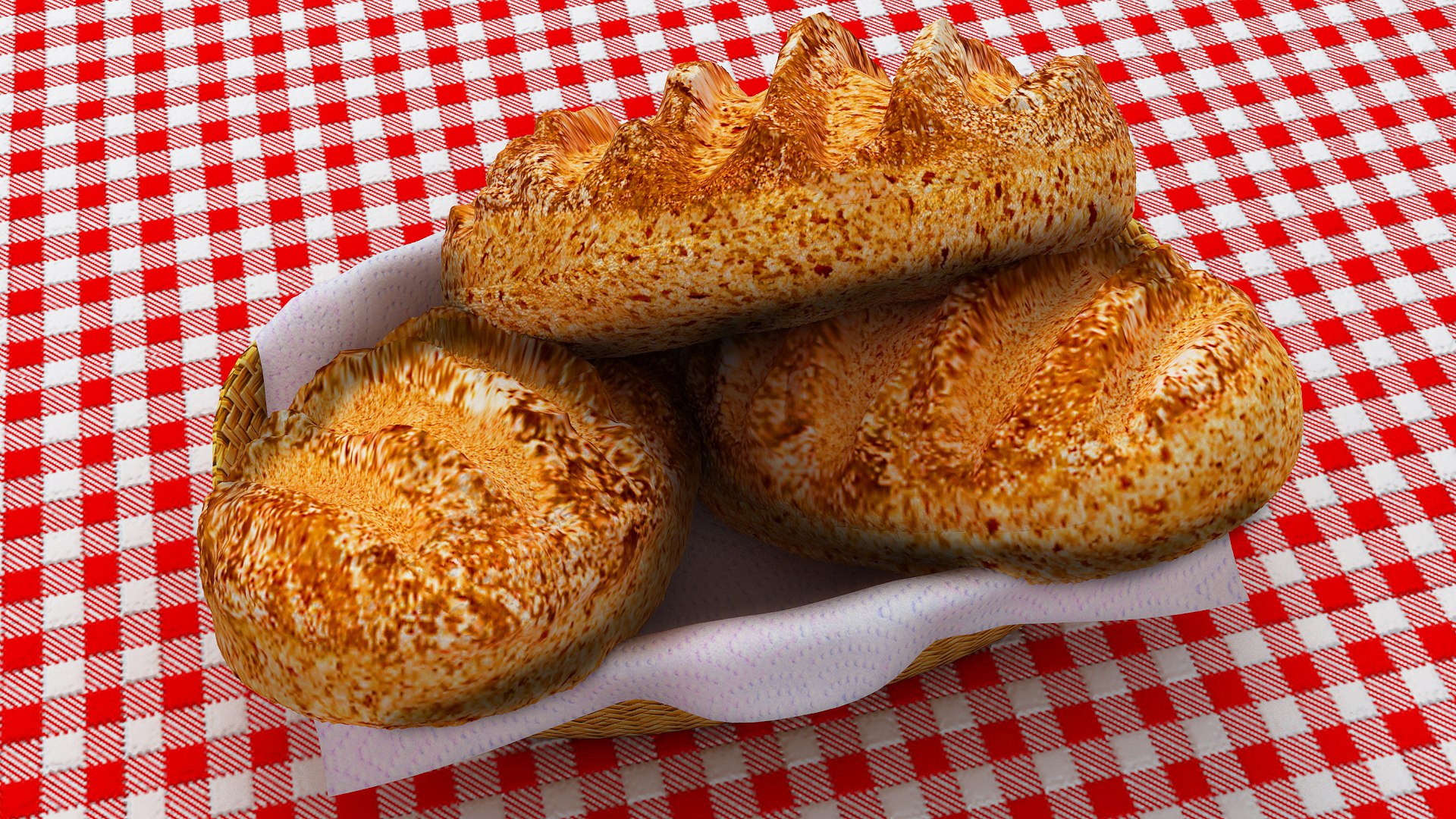 3D French Bread - TurboSquid 1924049