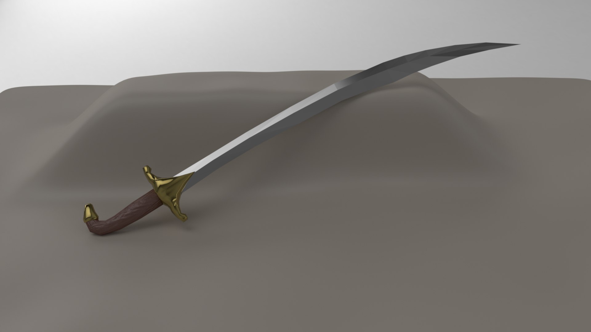 Scimitar Rpg Medieval 3D Model - TurboSquid 1263840