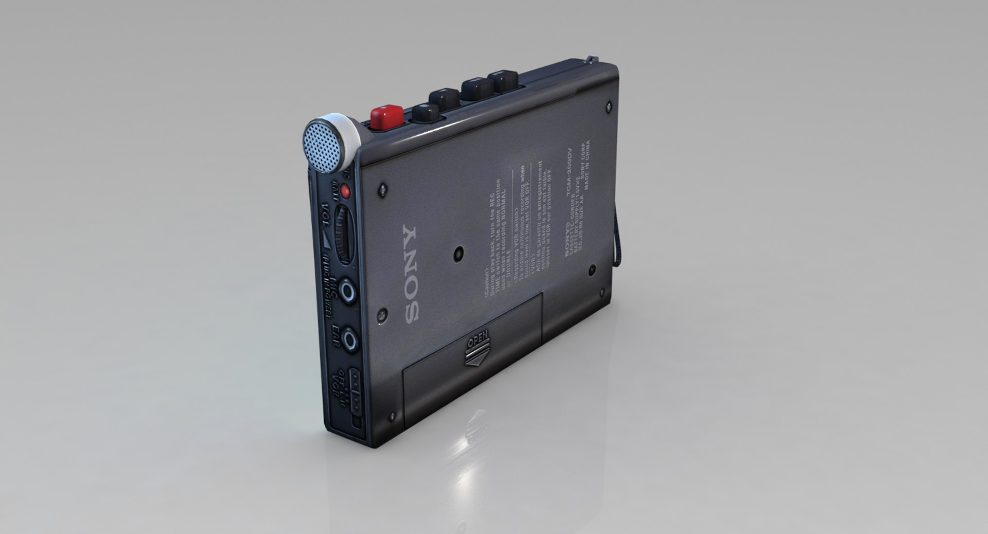 Cassette Player 3D Model - TurboSquid 1255068