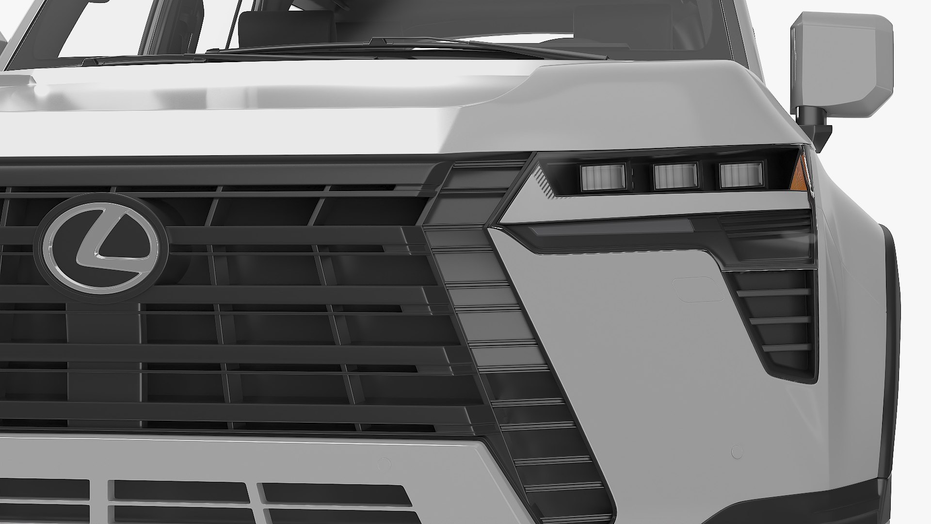 Lexus GX 550 SUV Eminent Atomic Silver 3D Model - TurboSquid 2327258