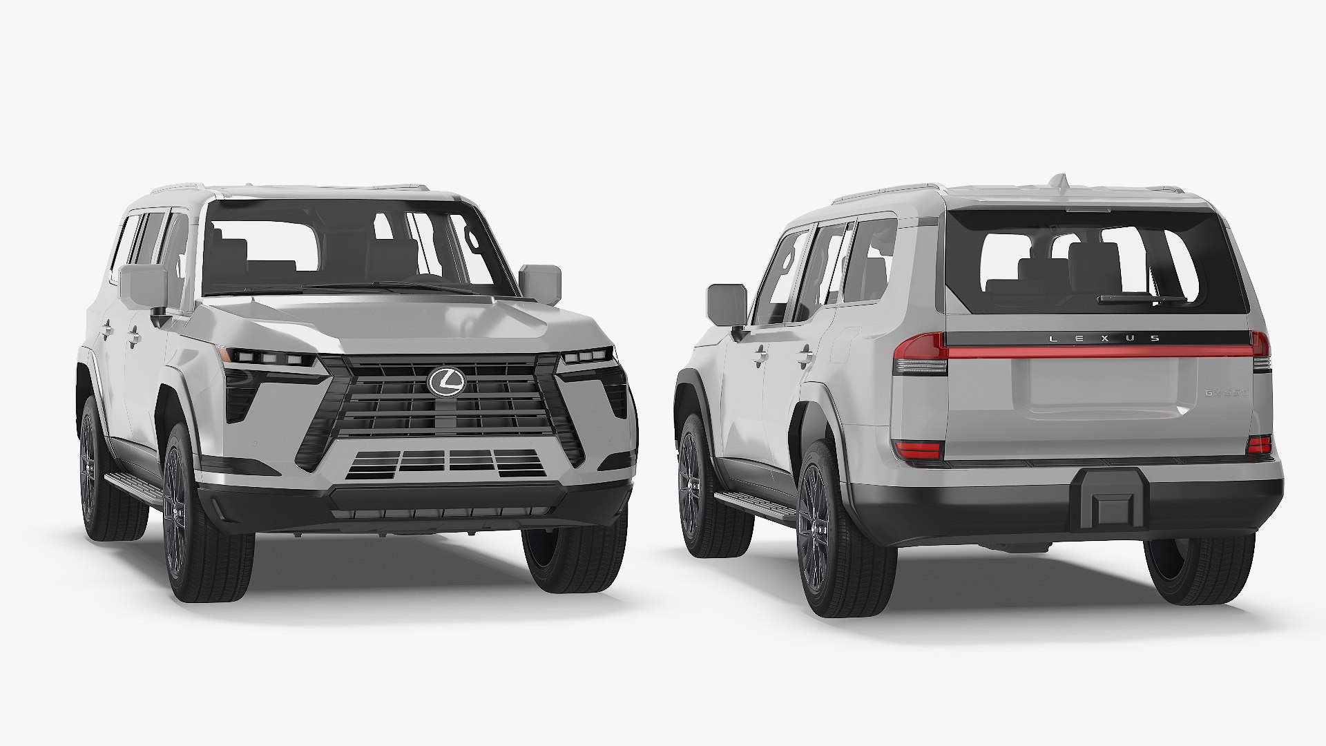 Lexus GX 550 SUV Eminent Atomic Silver 3D Model - TurboSquid 2327258