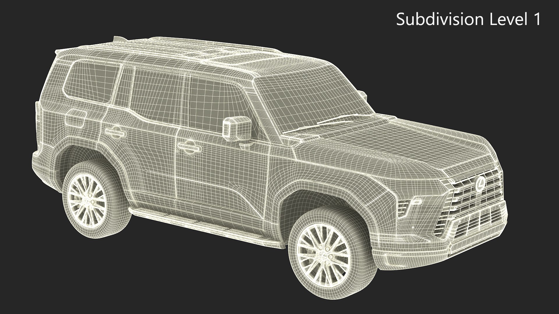 Lexus GX 550 SUV Eminent Atomic Silver 3D Model - TurboSquid 2327258