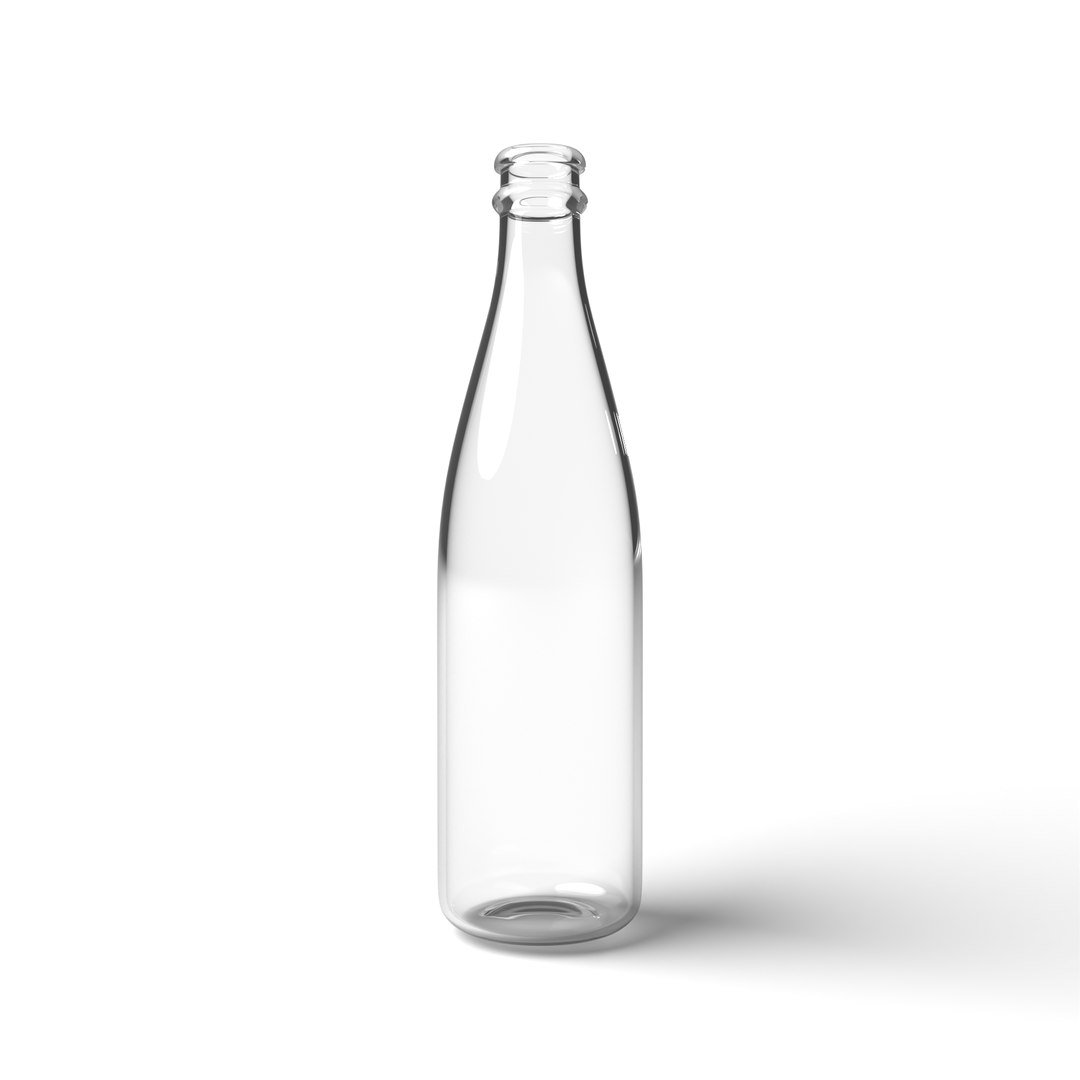 Realistic 3D model of a glass bottle 3D - TurboSquid 2092861