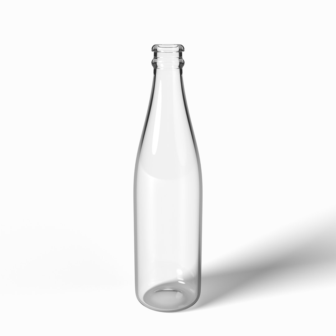 Realistic 3D Model Of A Glass Bottle 3D - TurboSquid 2092861