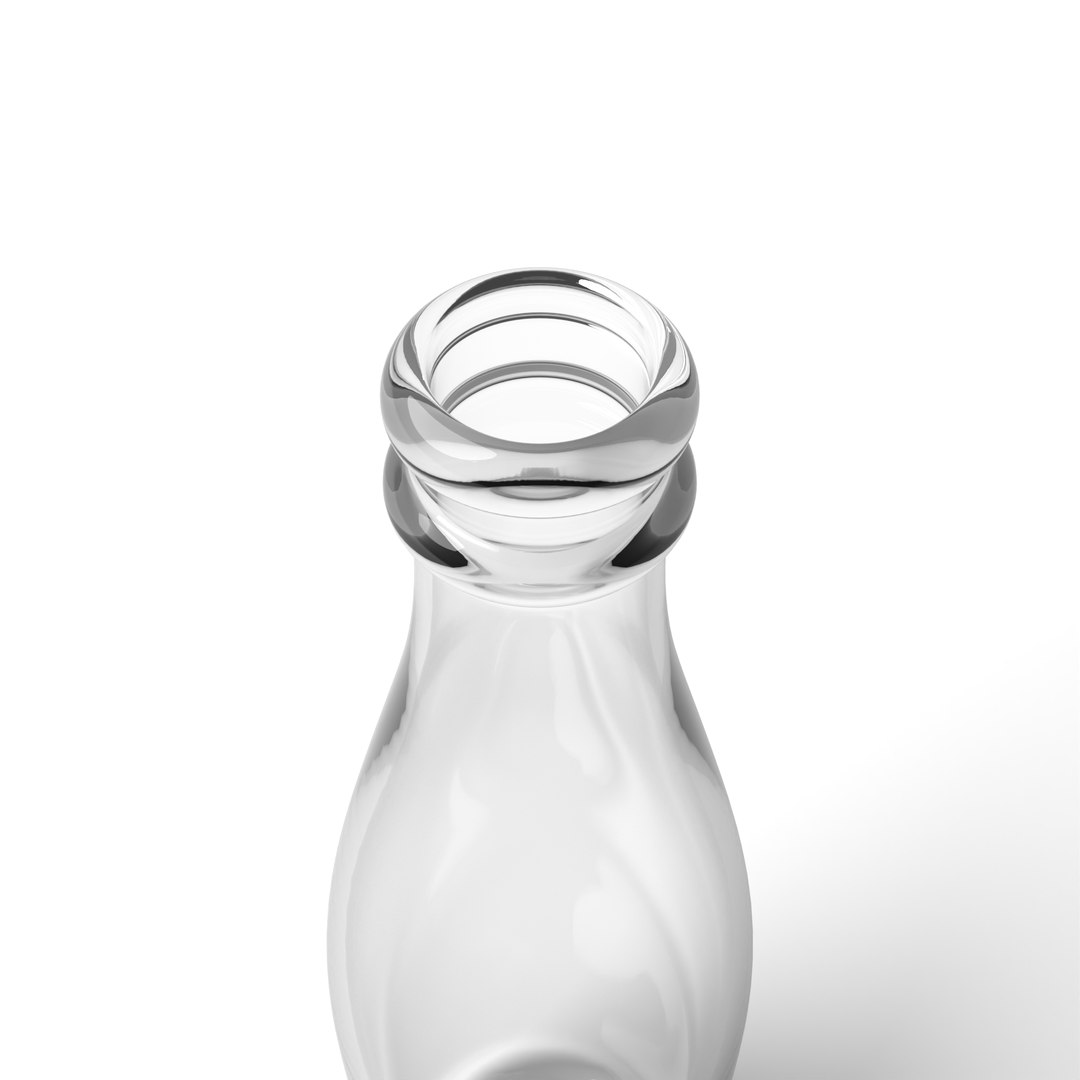 Realistic 3D Model Of A Glass Bottle 3D - TurboSquid 2092861