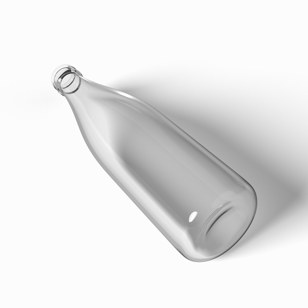 Realistic 3D Model Of A Glass Bottle 3D - TurboSquid 2092861