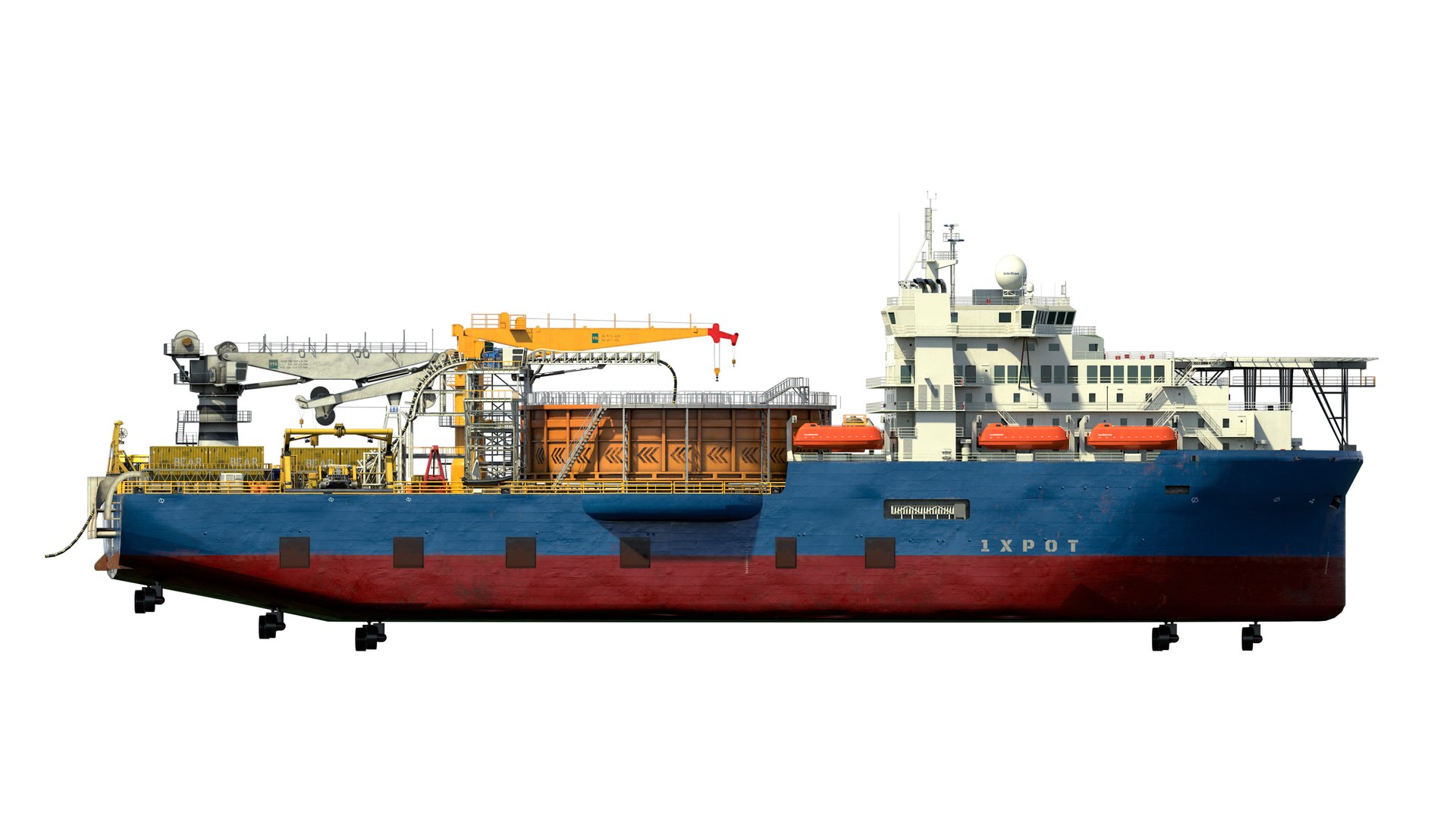 Cable Laying Vessel 3D Model - TurboSquid 2499345