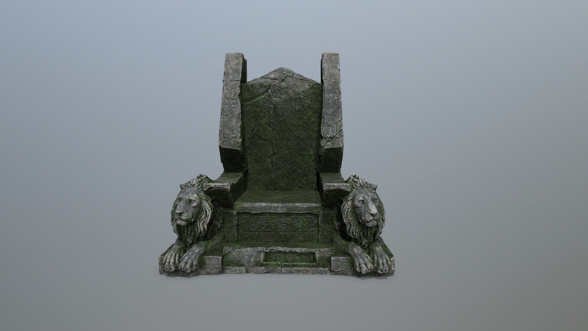 Lion Throne Model - TurboSquid 2299672