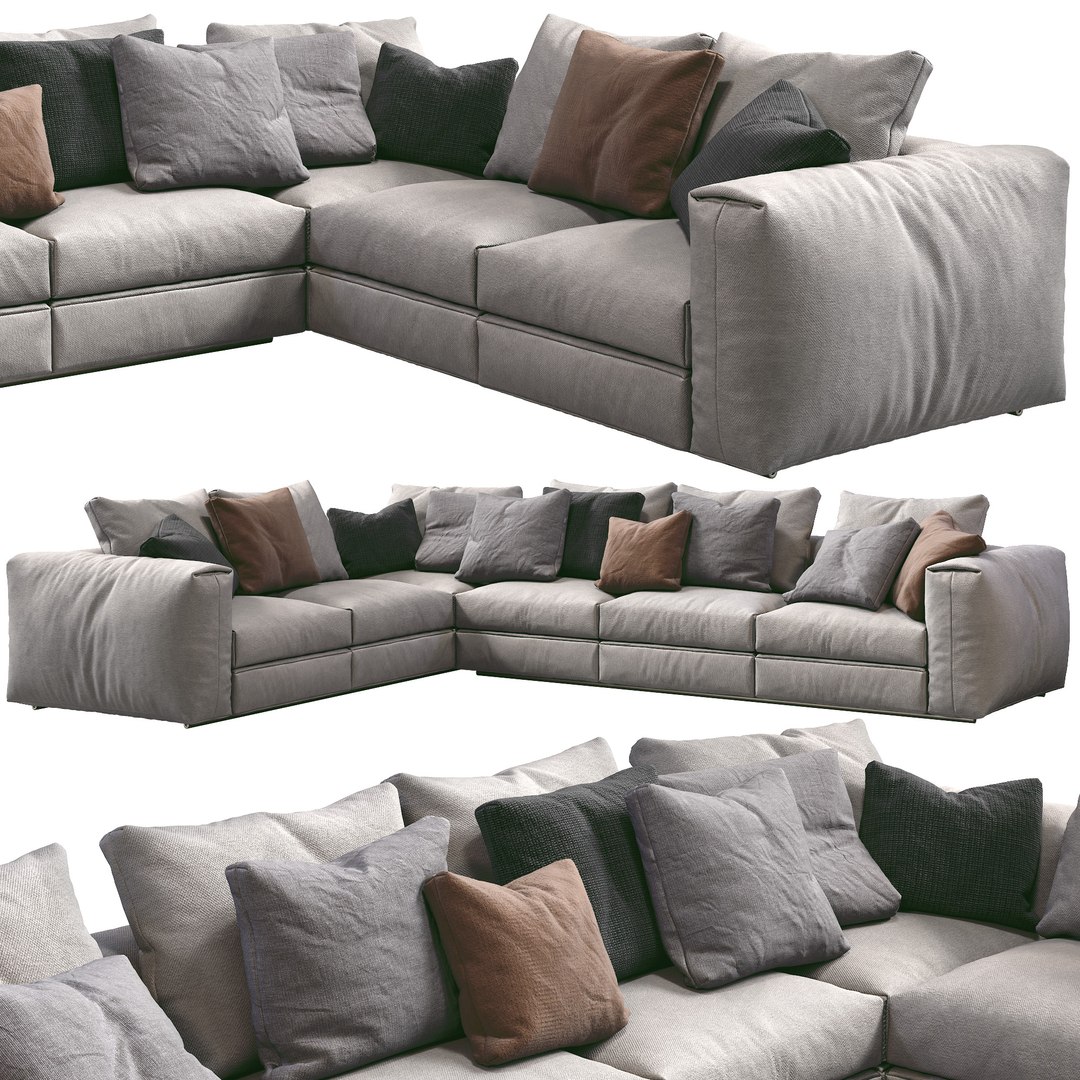 3D Flexform Sofa Asolo Model - TurboSquid 1636909