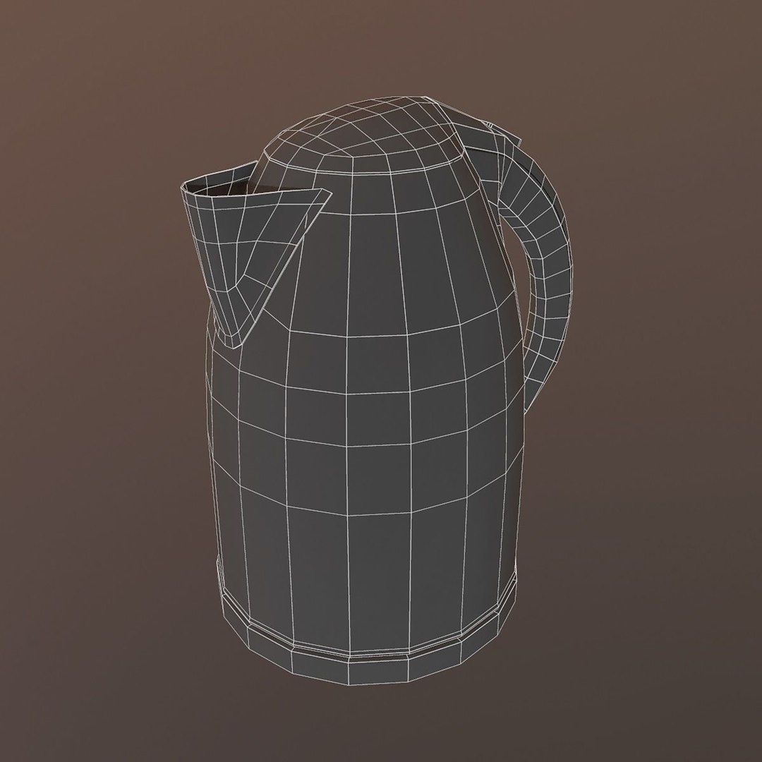 Steel Scratched Modern Electric Kettle Da1 3D - TurboSquid 1964973