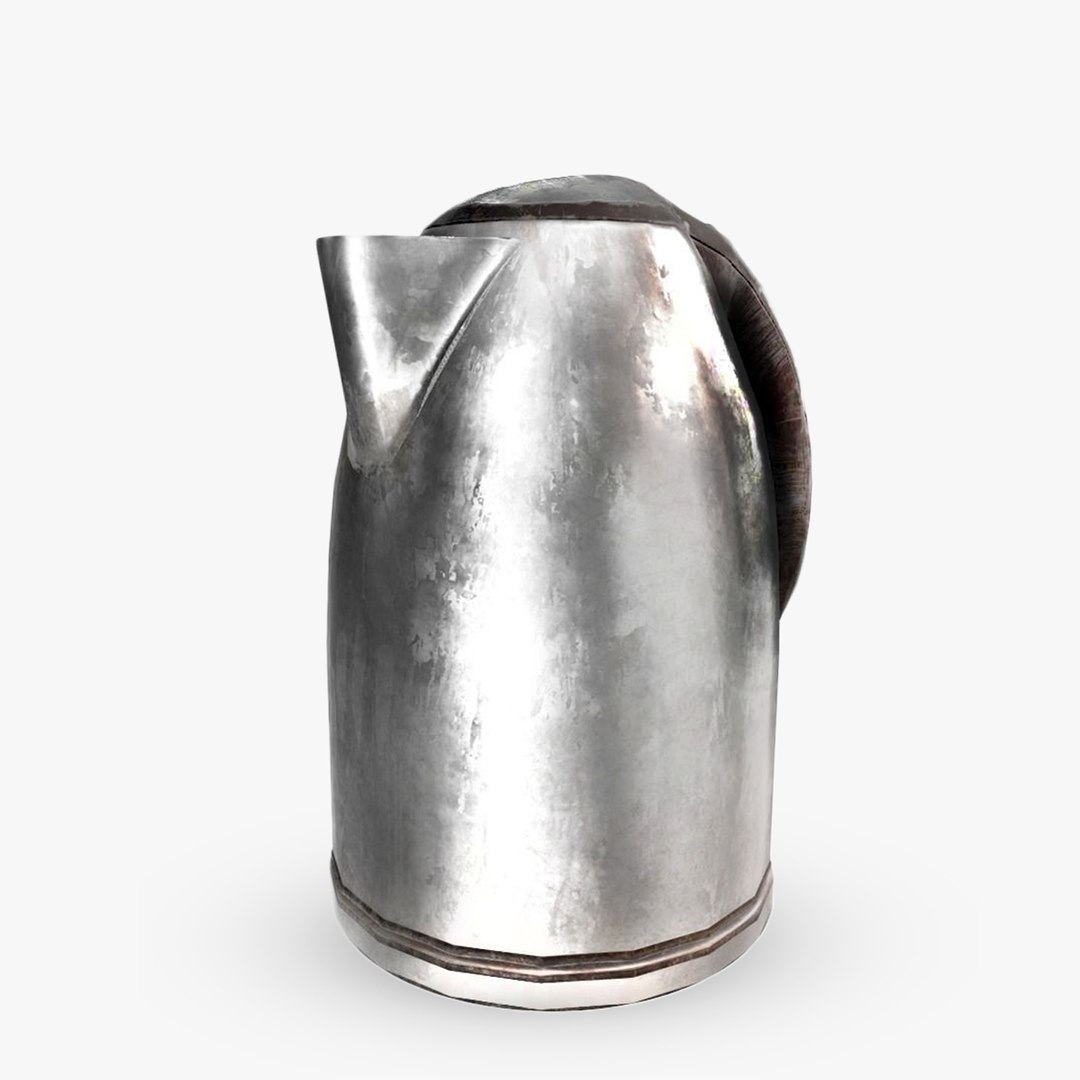 Steel scratched modern electric kettle da1 3D - TurboSquid 1964973