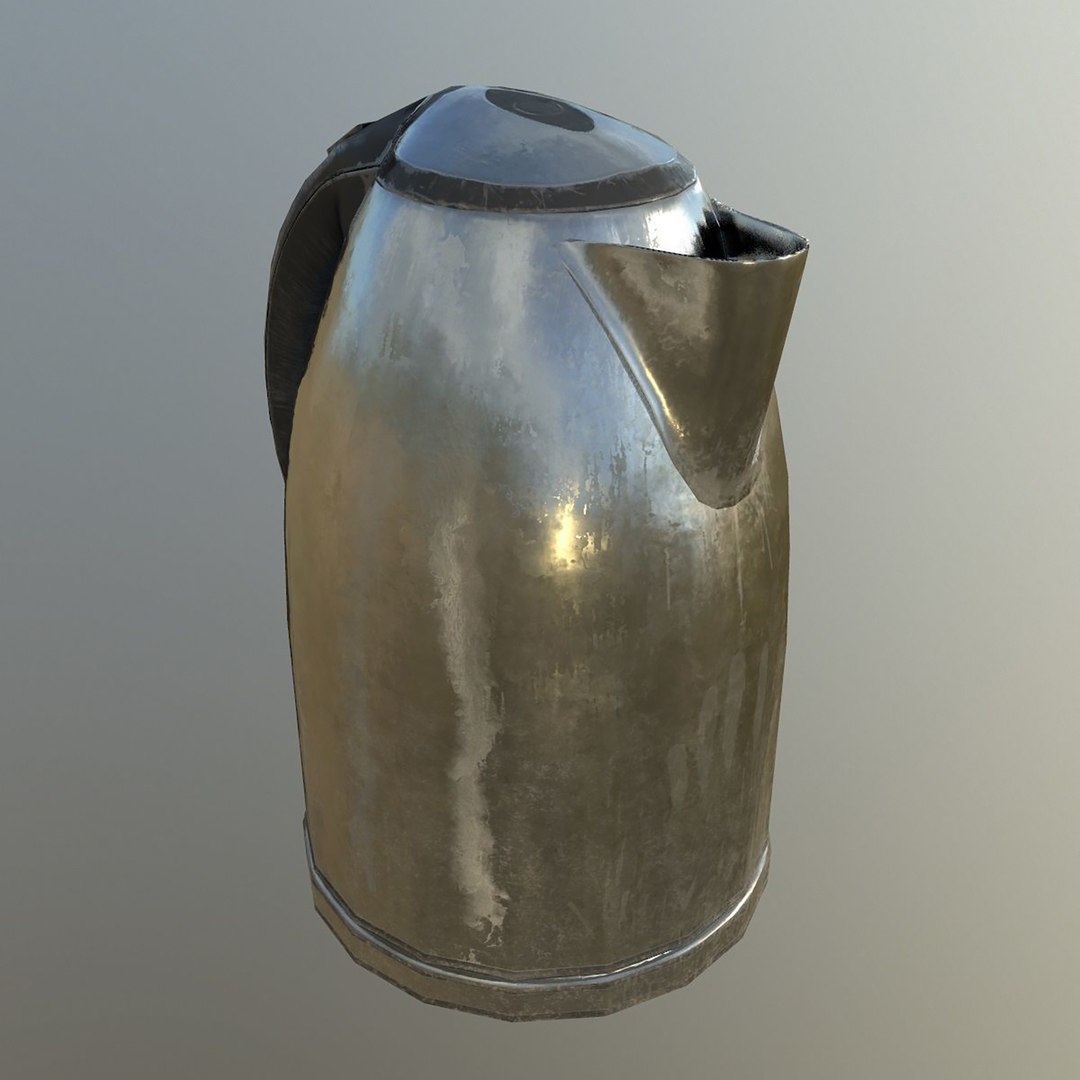 Steel Scratched Modern Electric Kettle Da1 3D - TurboSquid 1964973