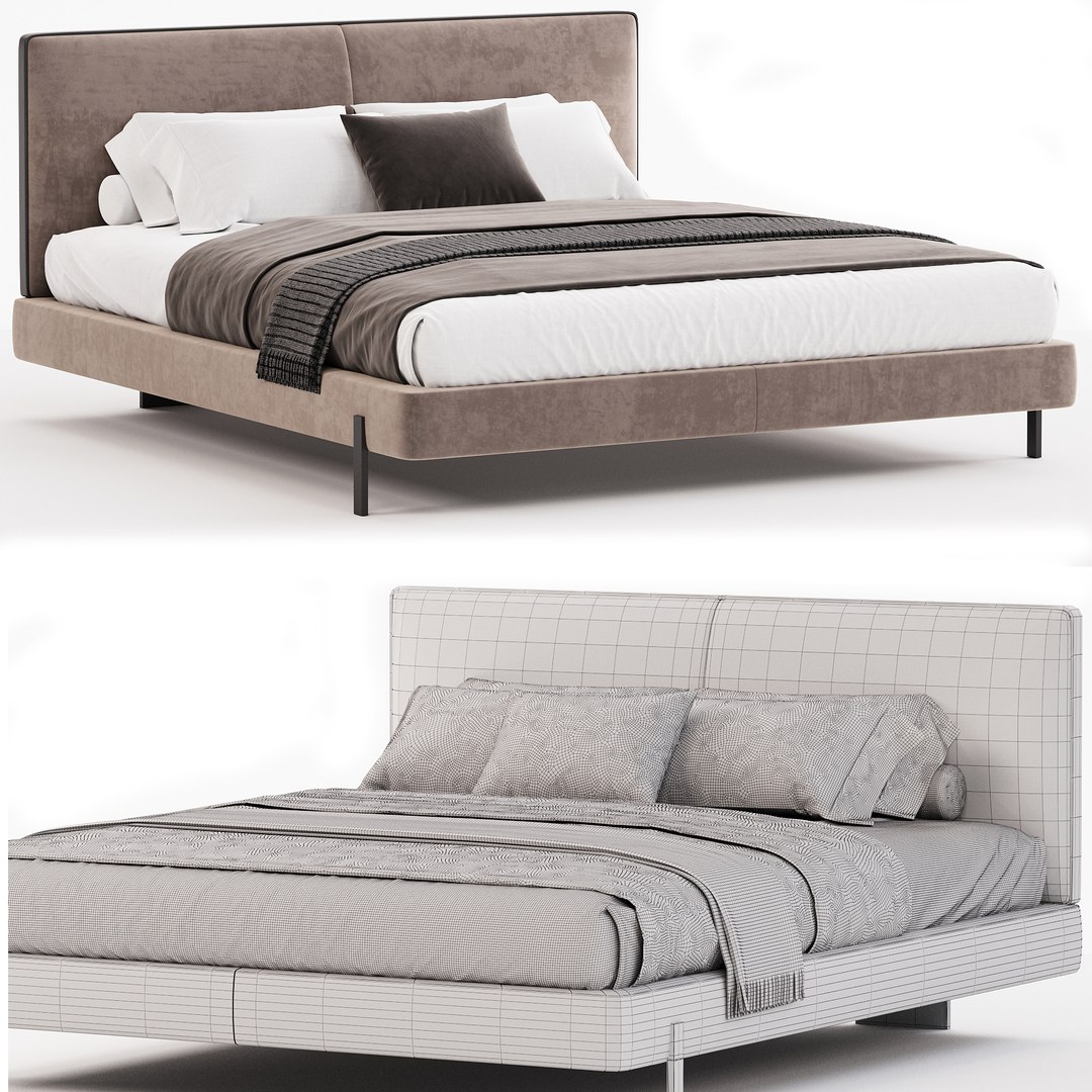 3D HOUSTON Bed by Diotti - TurboSquid 2180186